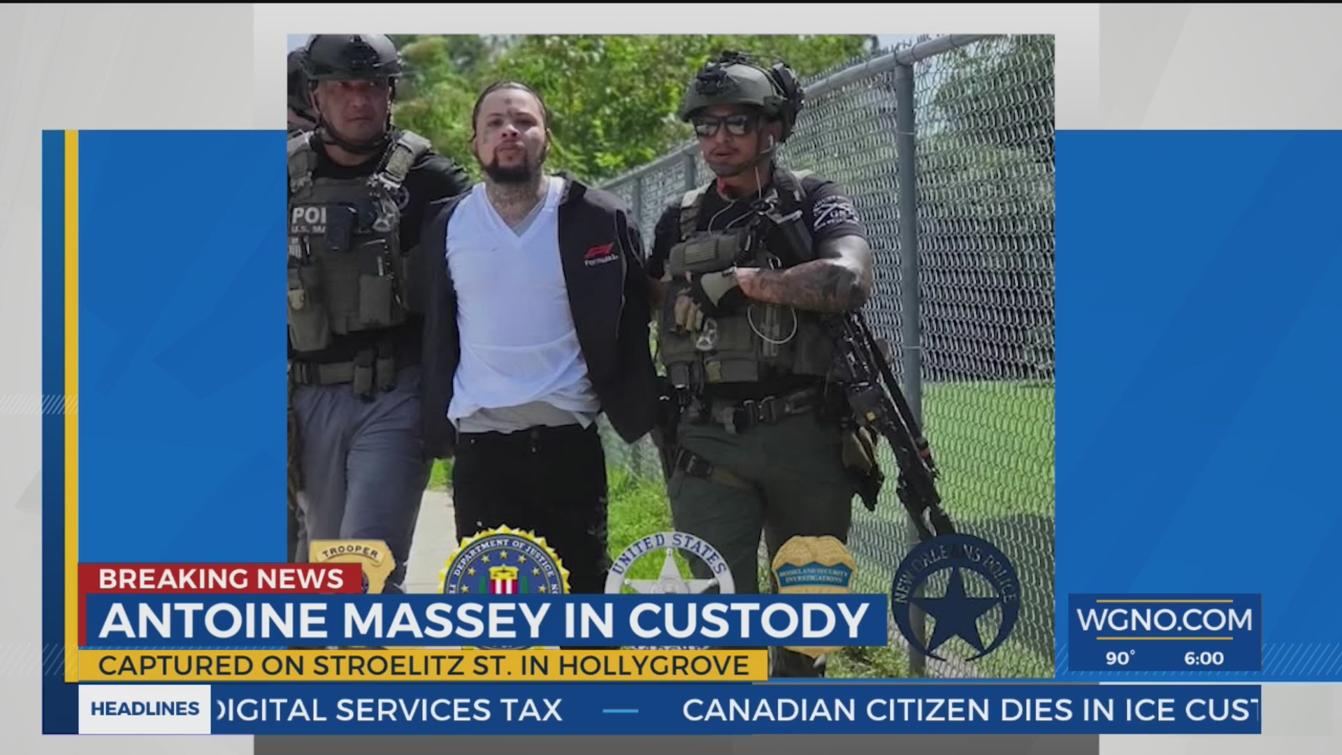 Antoine Massey captured after New Orleans jailbreak – WGNO
