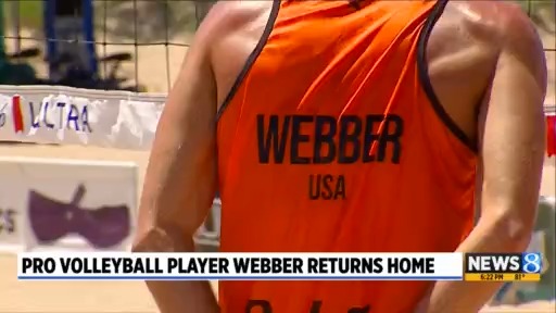 Pro volleyball player Webber returns home – KSNT 27 News