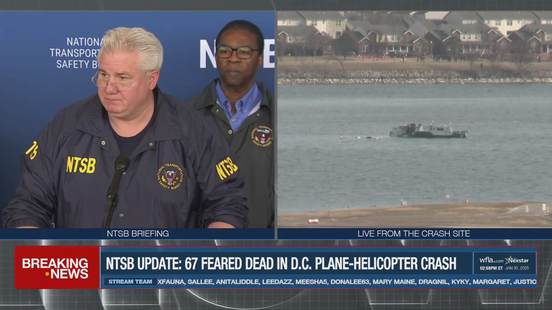 NTSB Briefing on D.C. Plane-Helicopter Crash | #HeyJB Live – WFLA