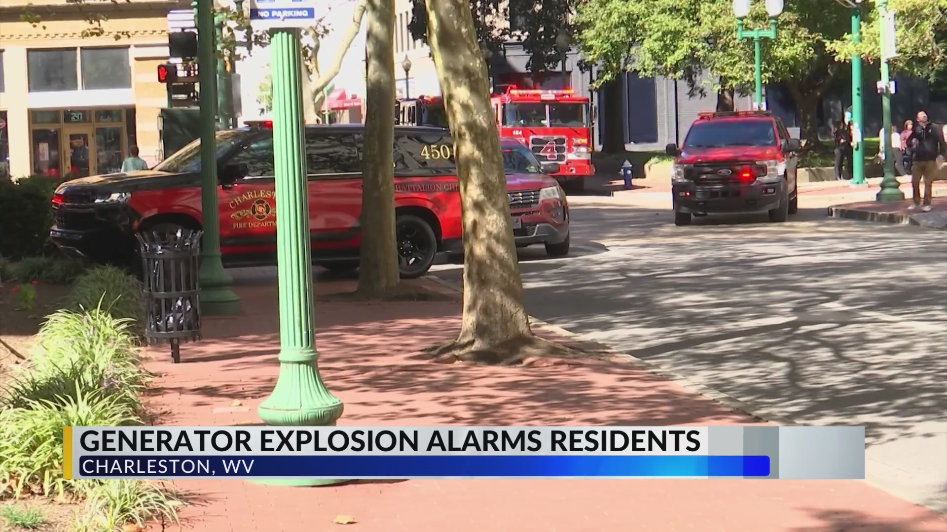 Part of generator explodes in downtown Charleston – WOWK 13 News