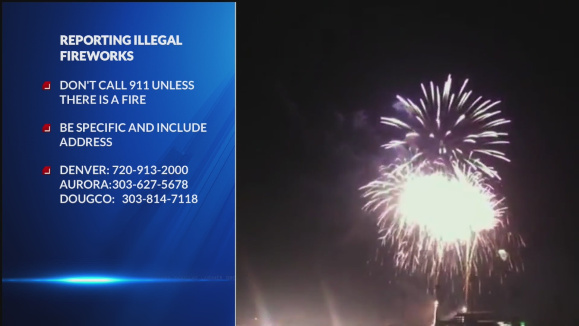 Don’t call 911: Here’s how to report illegal fireworks in Colorado ...