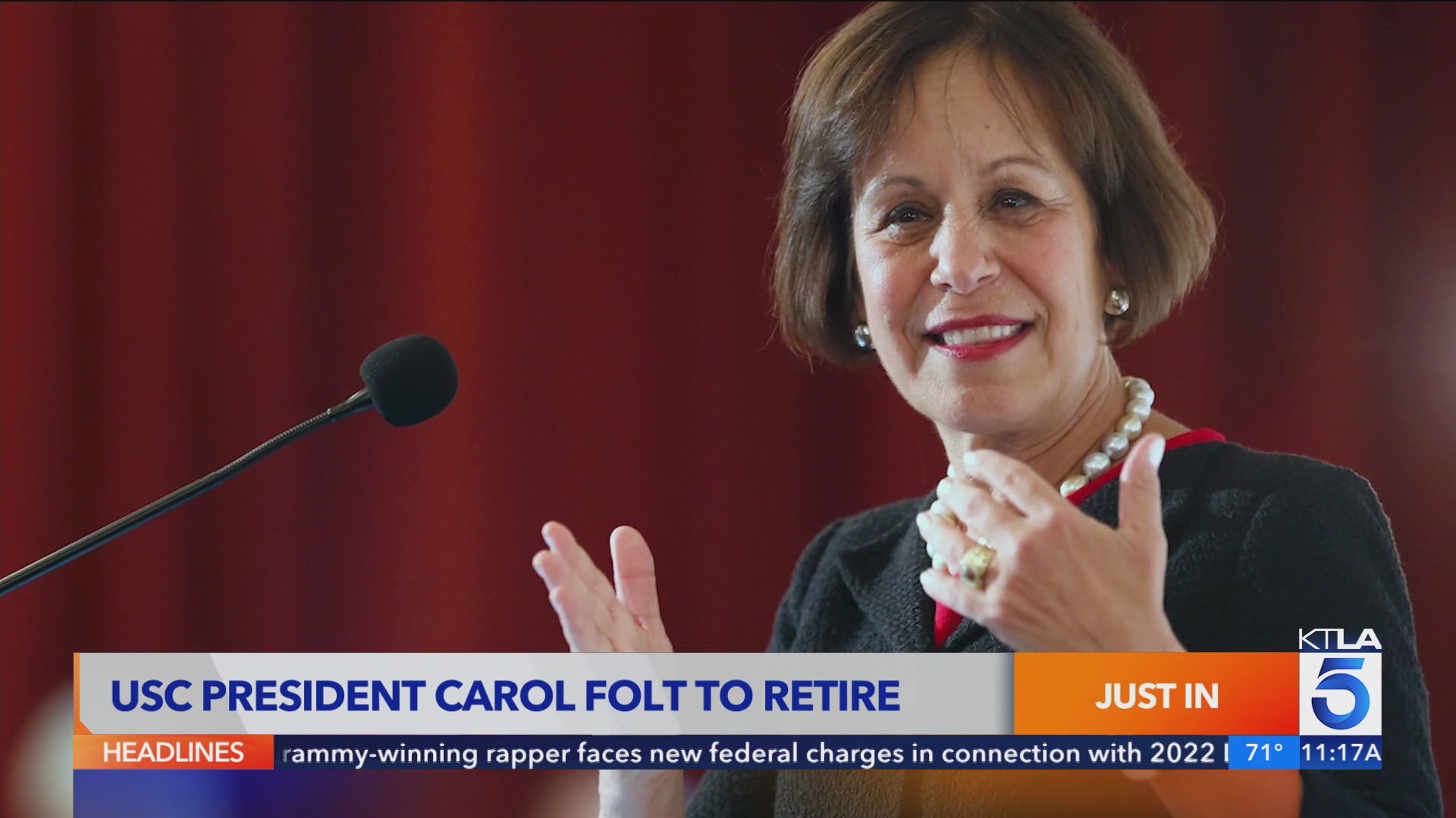 USC President Carol Folt to retire in July – KTLA