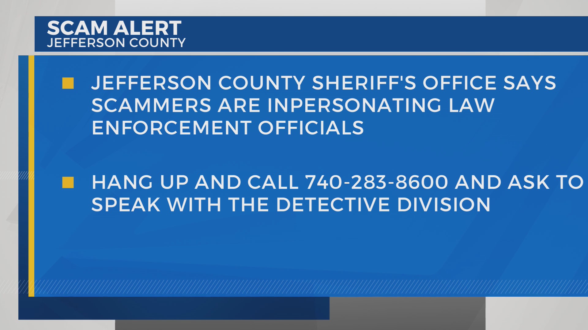 Ohio Sheriff’s Office warns of phone scam targeting residents – WTRF