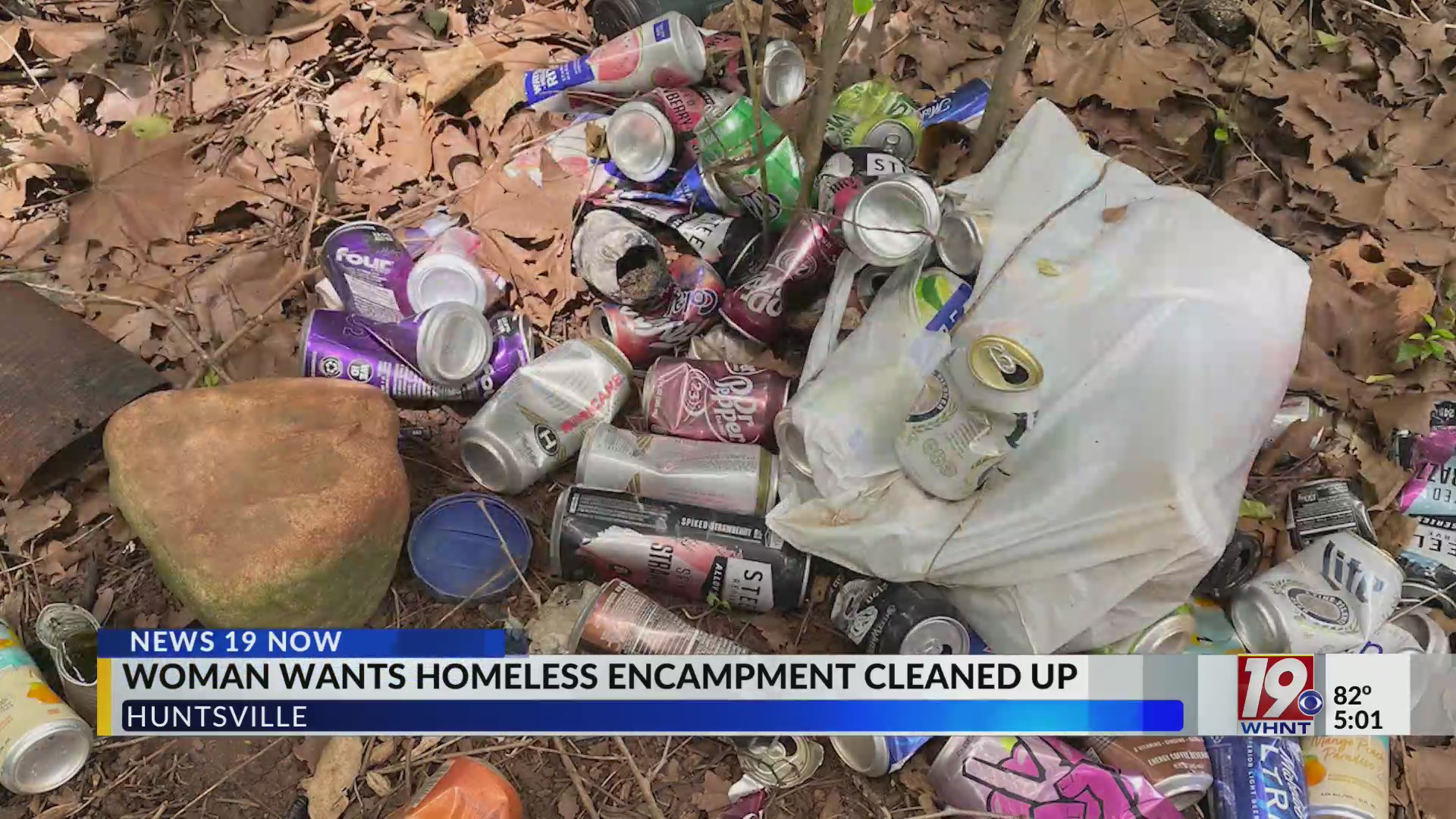 Woman Wants Homeless Encampment Cleaned Up | May 31, 2024 | News 19 at ...