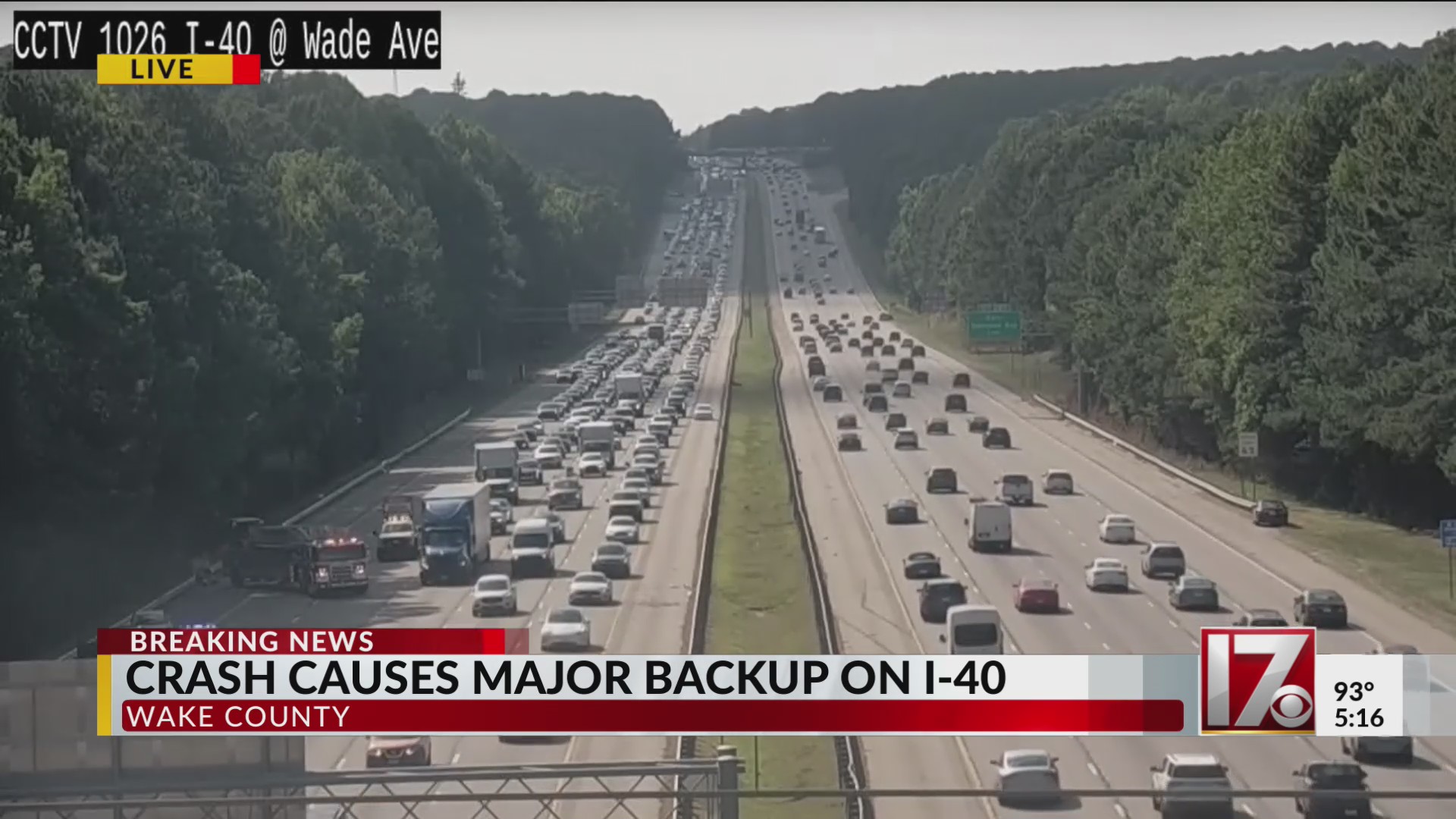 Miles of traffic remain after I-40 crash closes Raleigh highway for an ...
