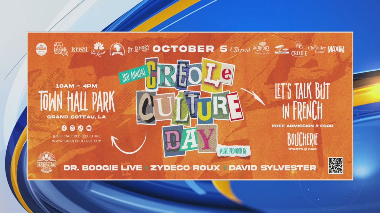 3rd Annual Creole Culture Day coming to Grand Coteau’s Town Hall Park ...