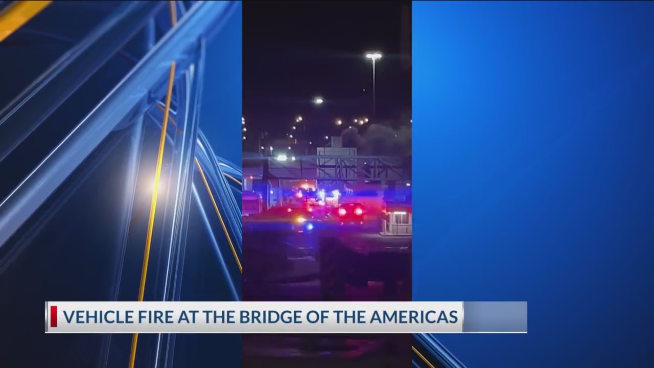Vehicle fire on Bridge of Americas – KTSM 9 News