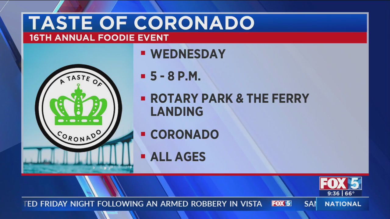 Taste of Coronado: What to know – FOX 5 San Diego & KUSI News