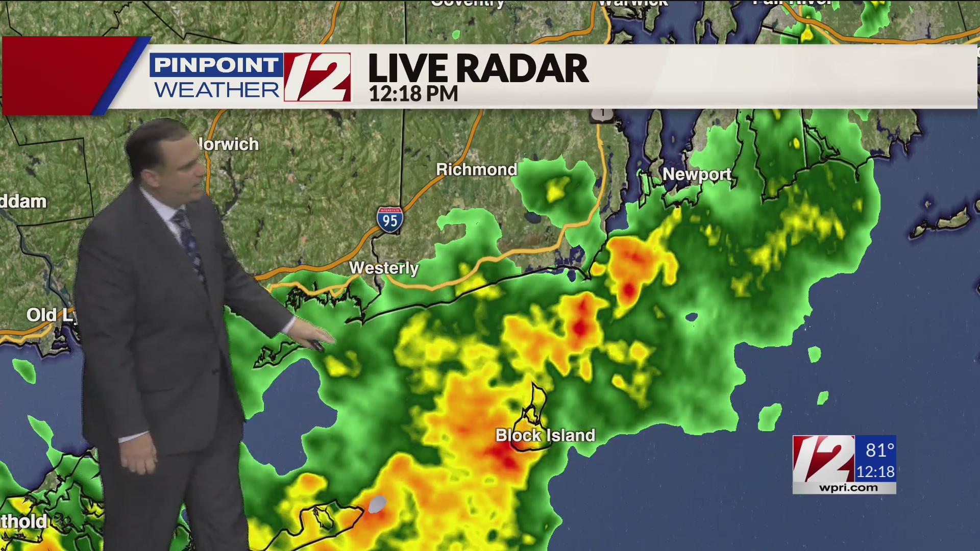 WPRI 12 Weather Forecast from 7/31/24: Showers/T’storms This Afternoon ...