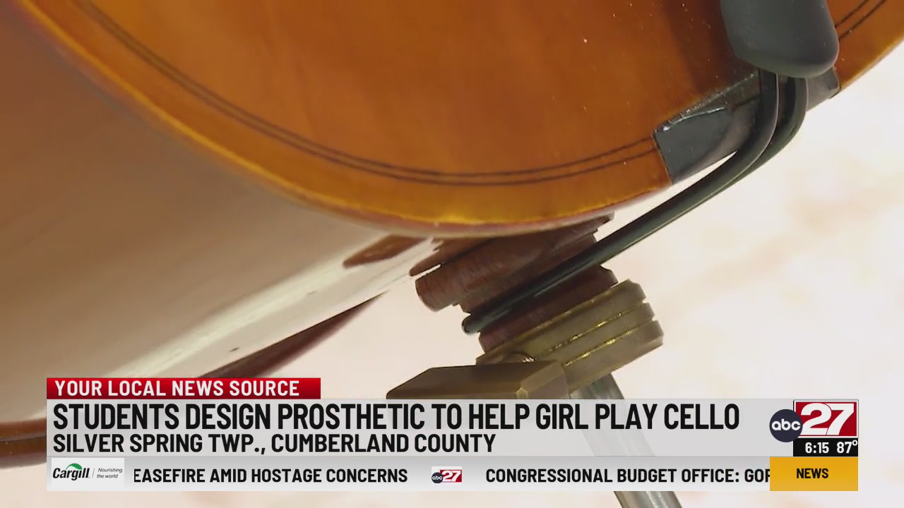 Students design prosthetic to help girl play cello – ABC27