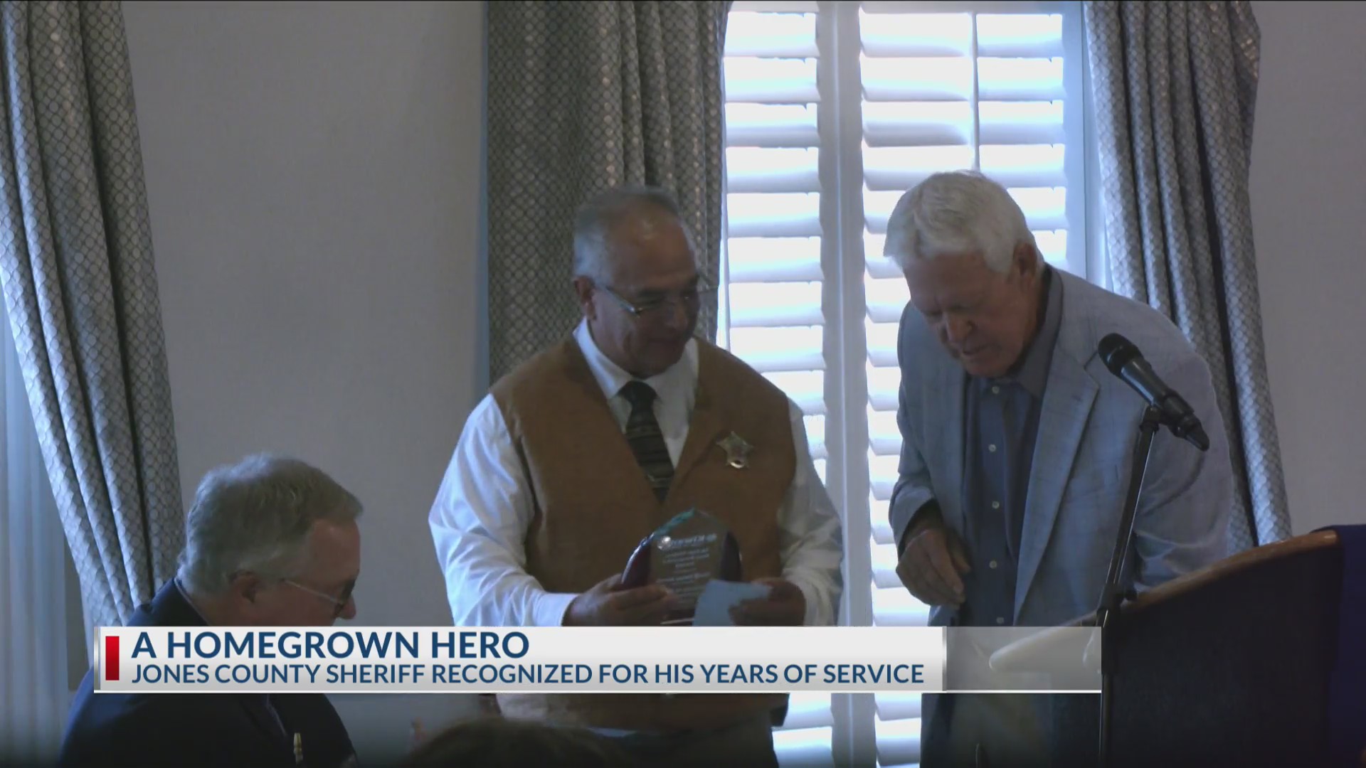 Jones County Sheriff honored with the Melvin Martin First Responder ...