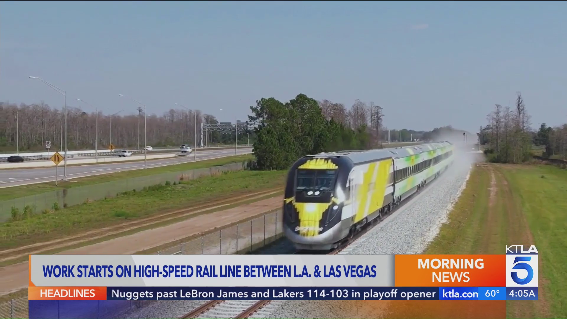 From Las Vegas to Los Angeles, building starts on high-speed rail line ...