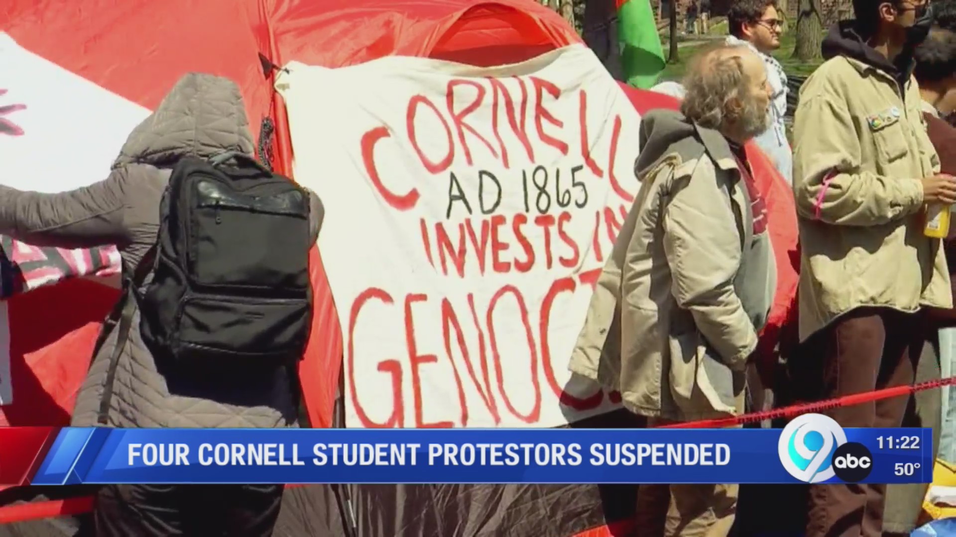 Four Cornell students suspended for pro-Palestine encampment – WSYR