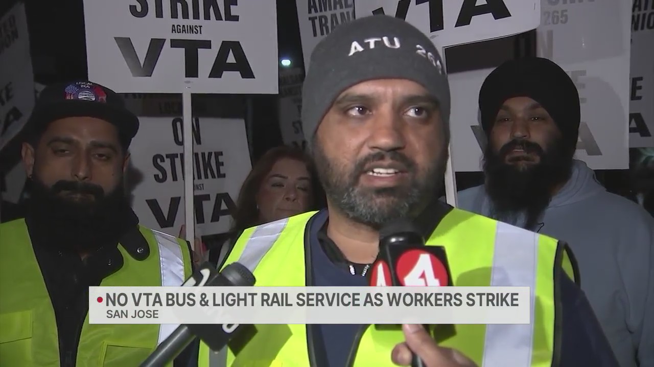 No VTA bus and rail service Monday as workers strike – KRON4