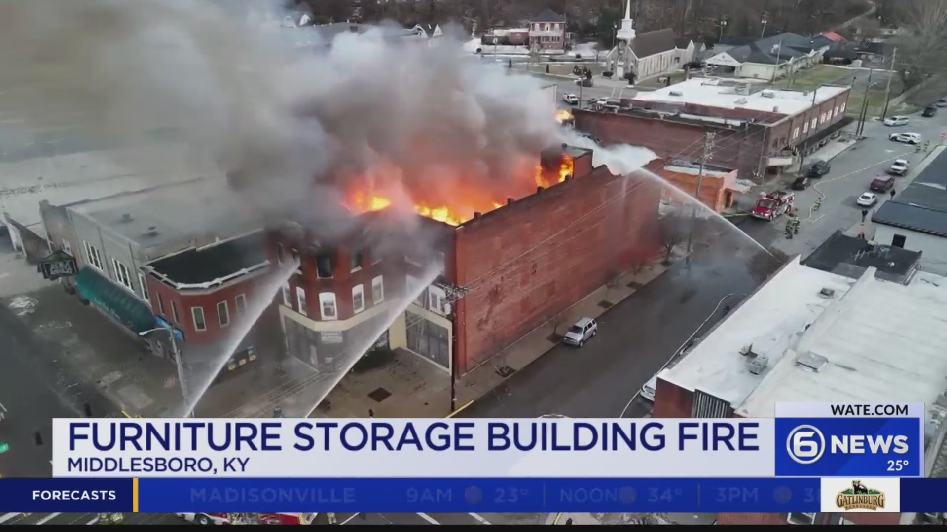 Large fire breaks out in Downtown Middlesboro – WATE 6 On Your Side
