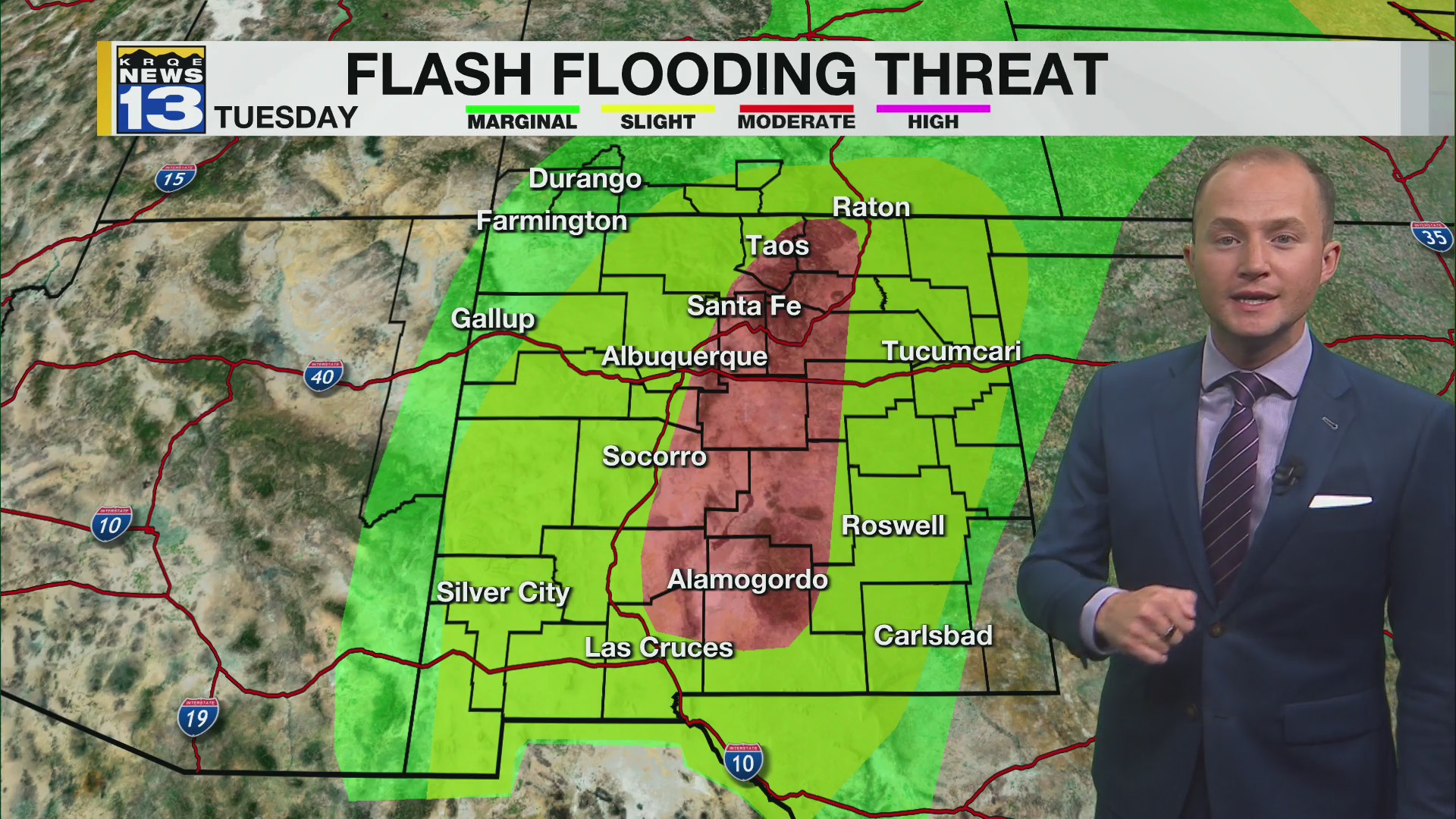 Monsoon to bring heavier rainfall and flash flooding Tuesday to parts ...