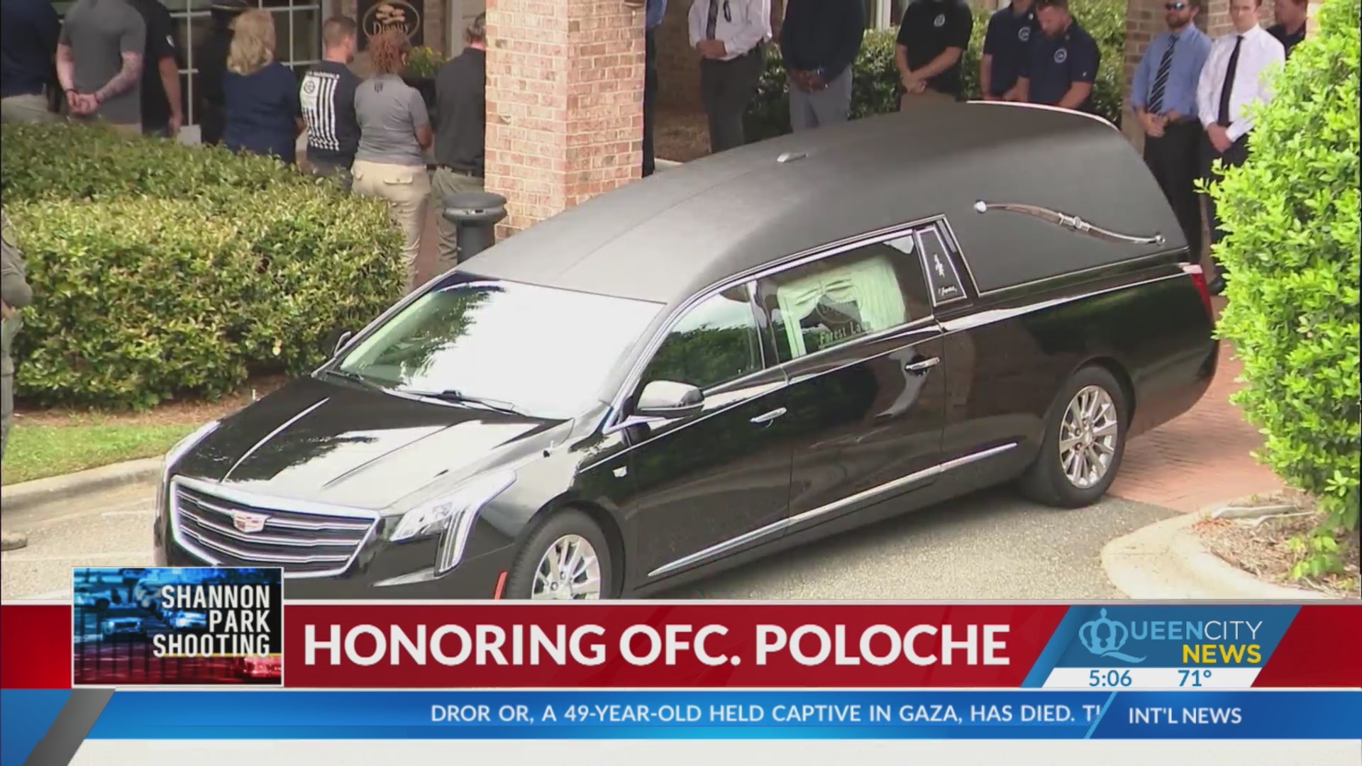 Fallen Officer Sam Poloche transported to Charlotte funeral home ...
