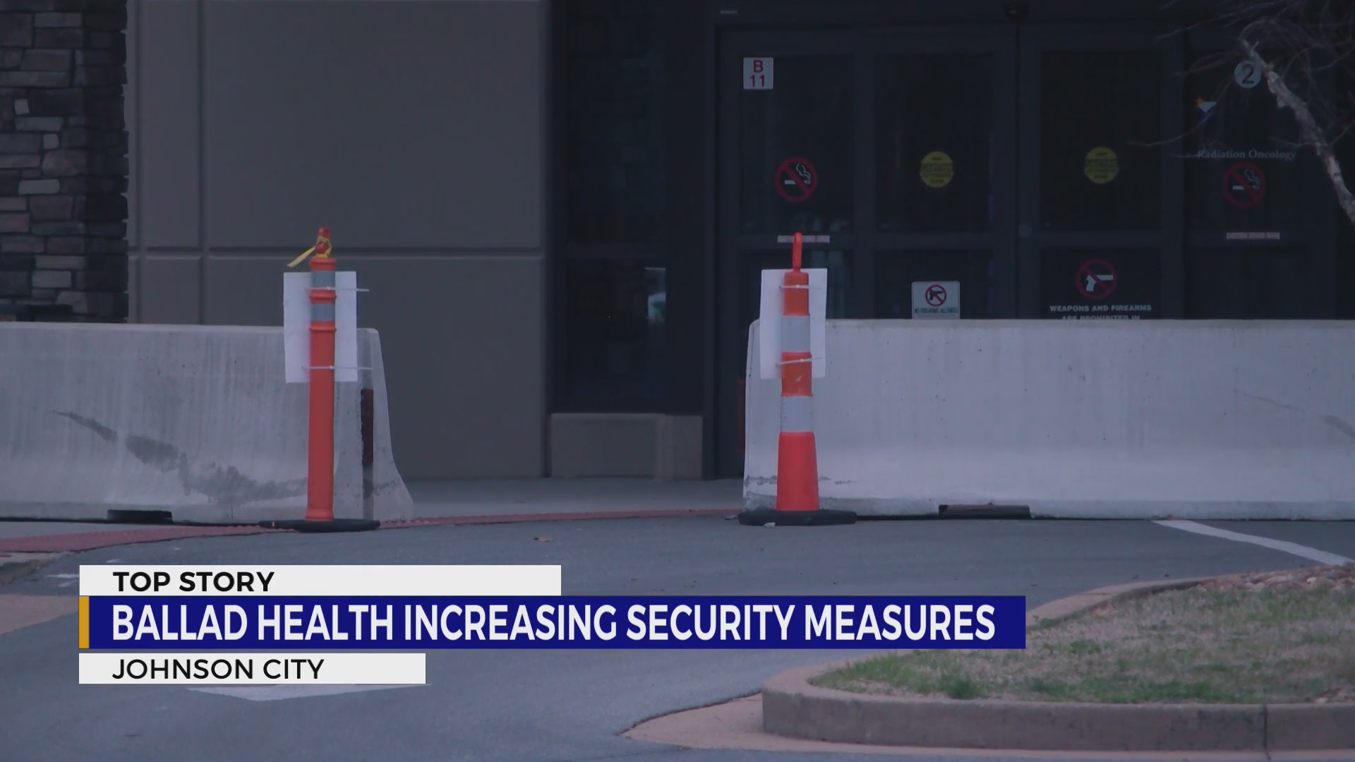 Ballad Health: Concrete barriers at facility entrances precautionary ...
