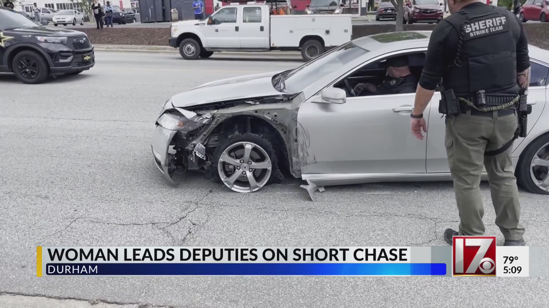 Woman leads Durham County deputies on chase – CBS17.com
