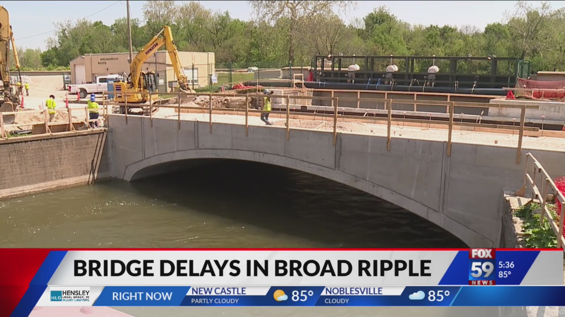 Unexpected underwater issues lead to delays in Broad Ripple bridge ...