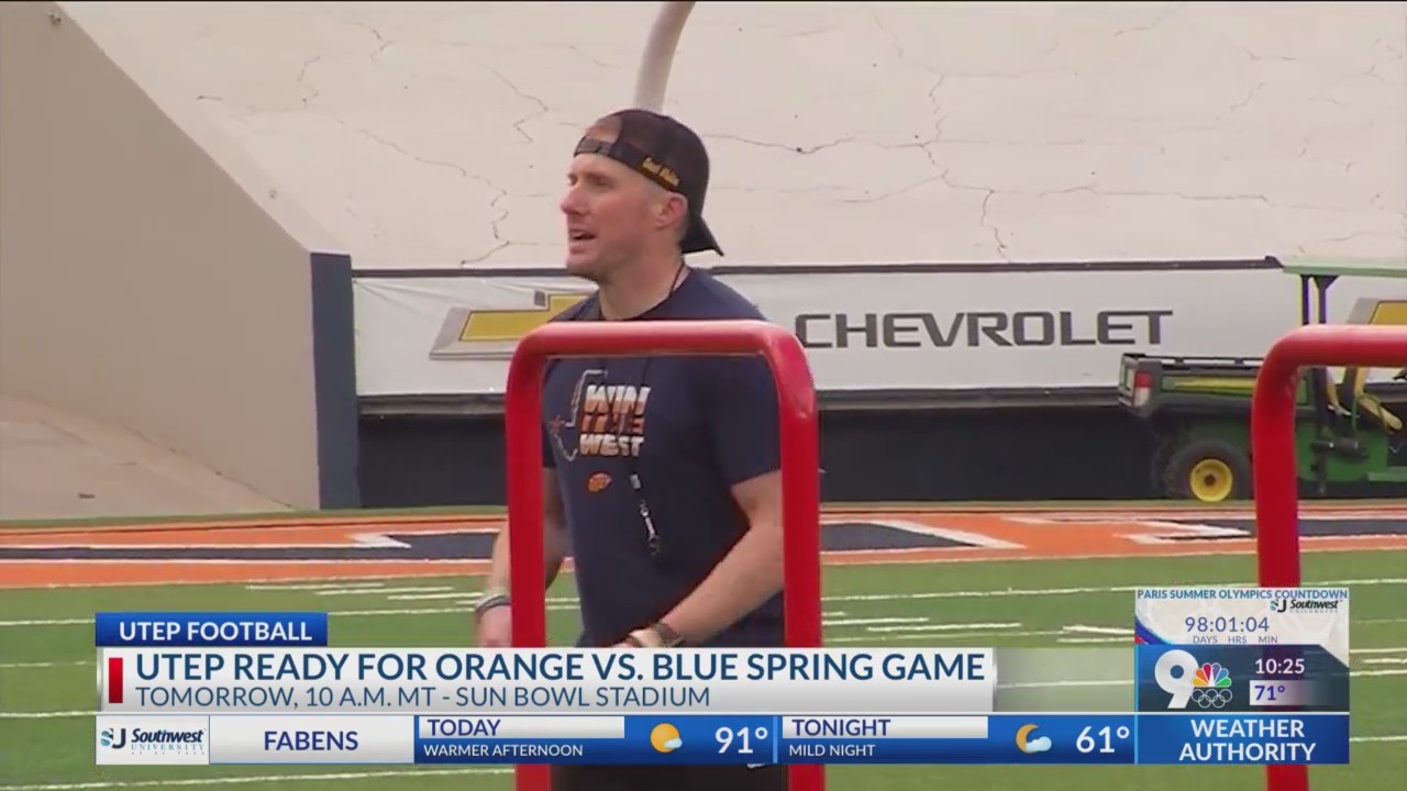 UTEP football ready for Orange vs. Blue spring game – KTSM 9 News