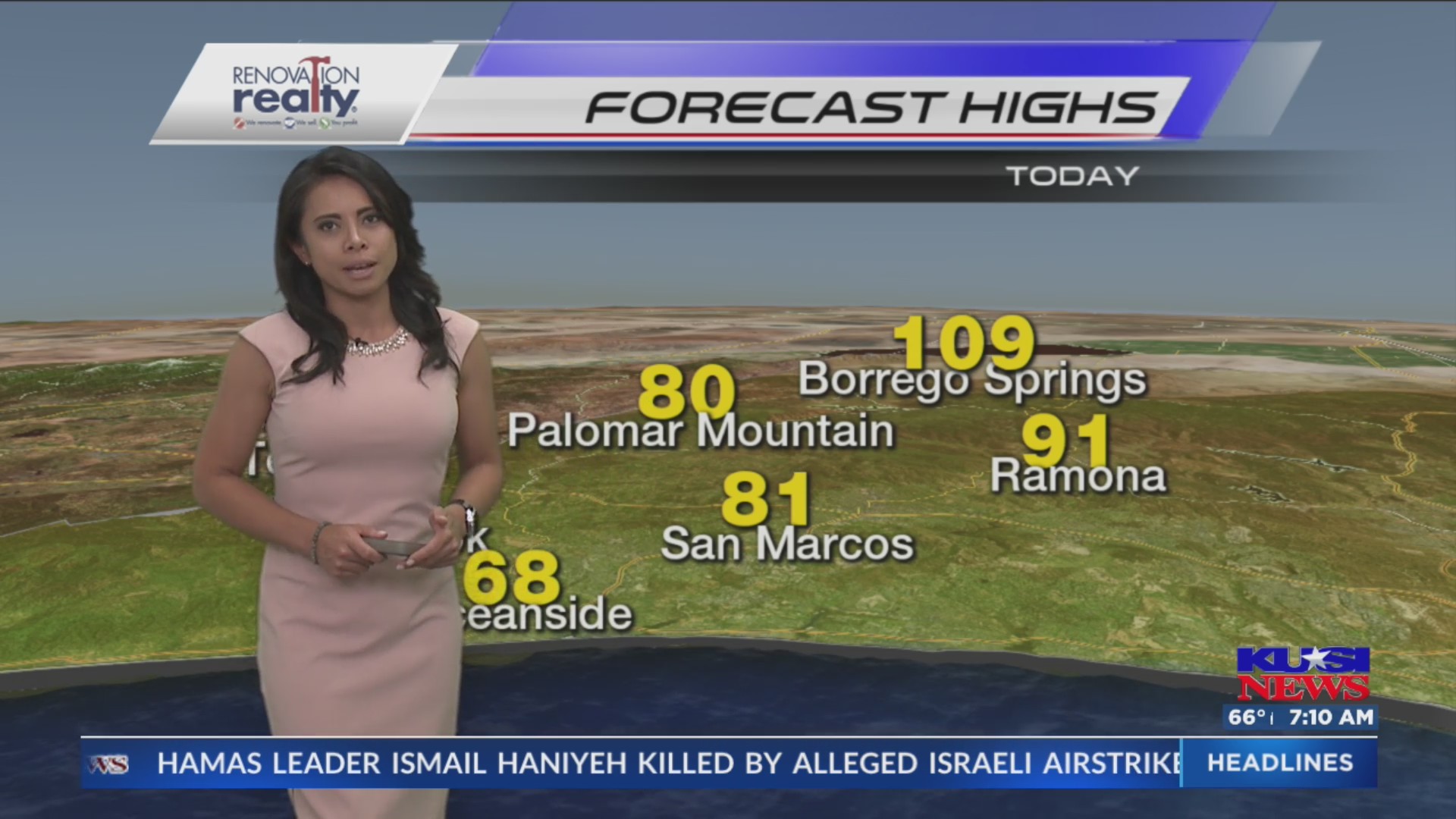 Weather forecast: Wednesday, 7/31 – FOX 5 San Diego & KUSI News