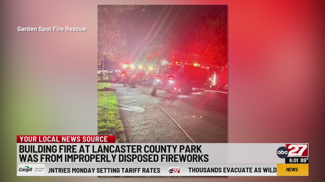 Improper disposal of fireworks sparks structure fire – ABC27