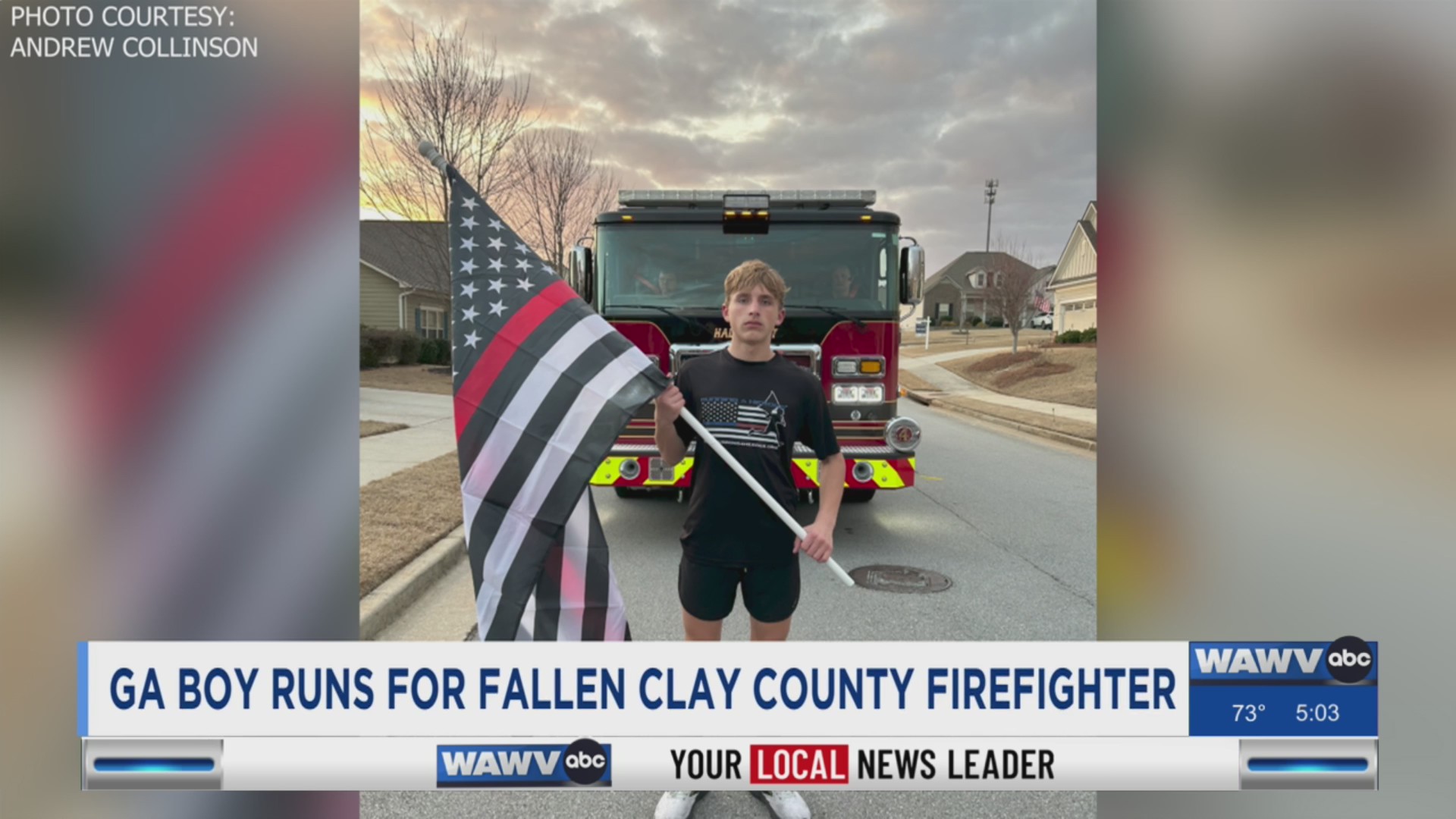GA boy runs a mile in honor of fallen Clay Co. firefighter ...