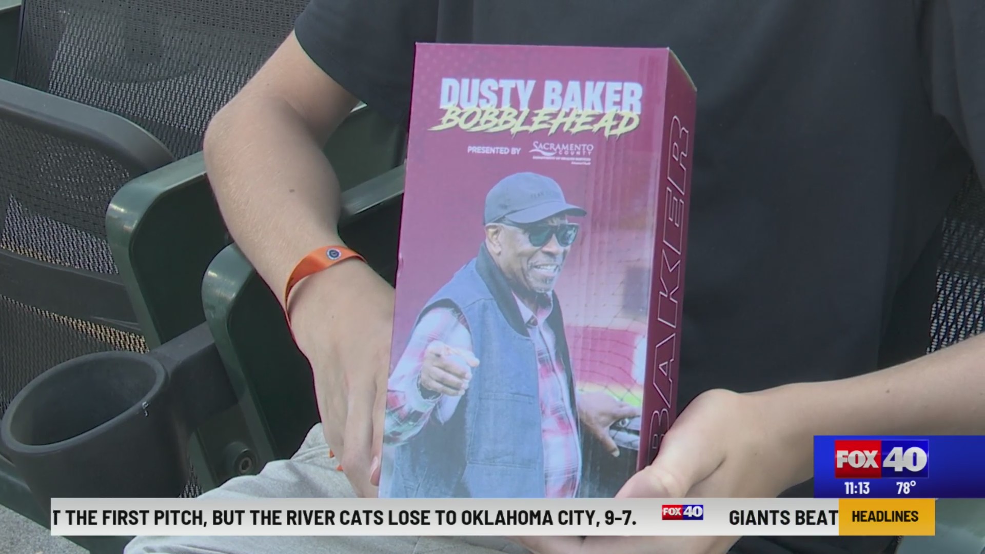 Dusty Baker Bobblehead Night at the River Cats’ game – FOX40 News