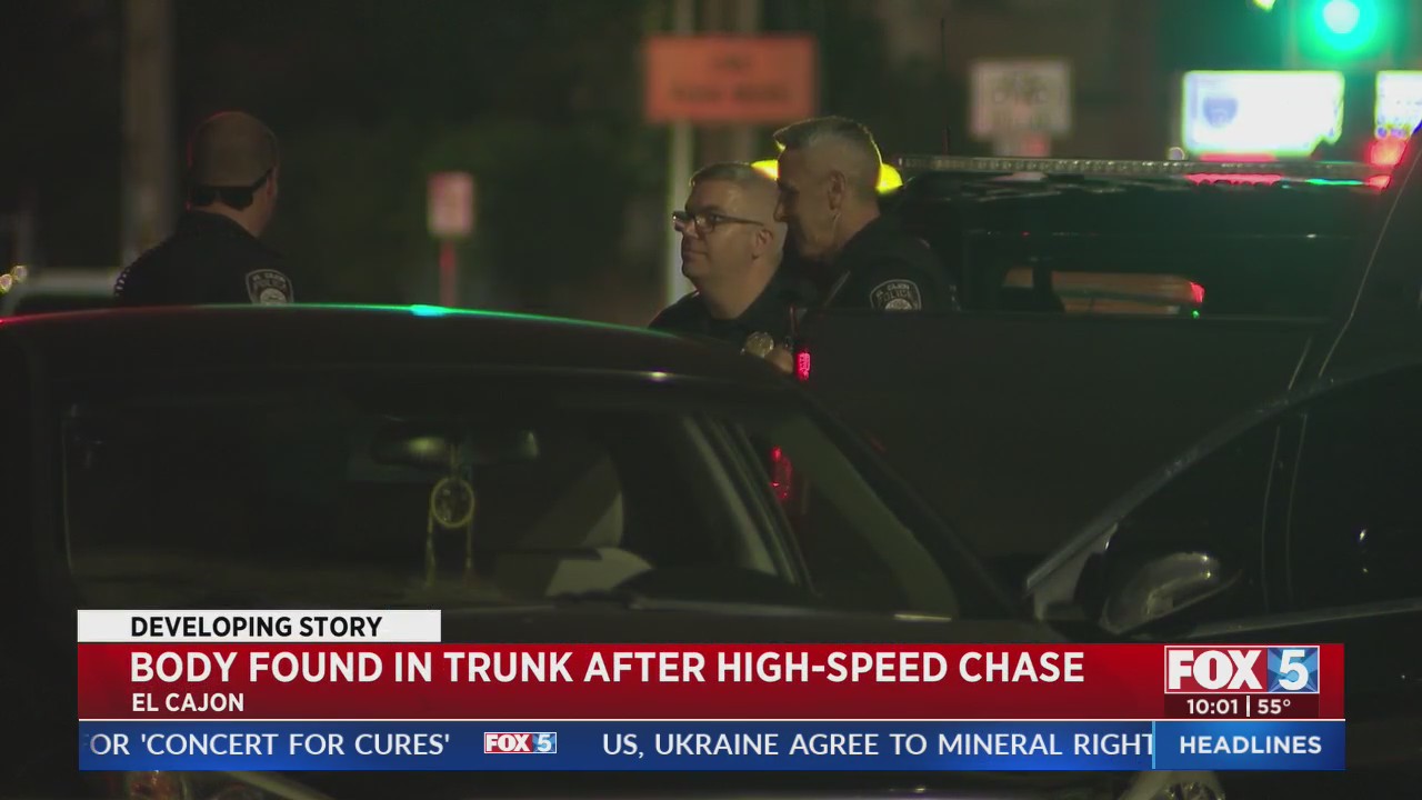 Body found in trunk after high-speed chase – FOX 5 San Diego & KUSI News