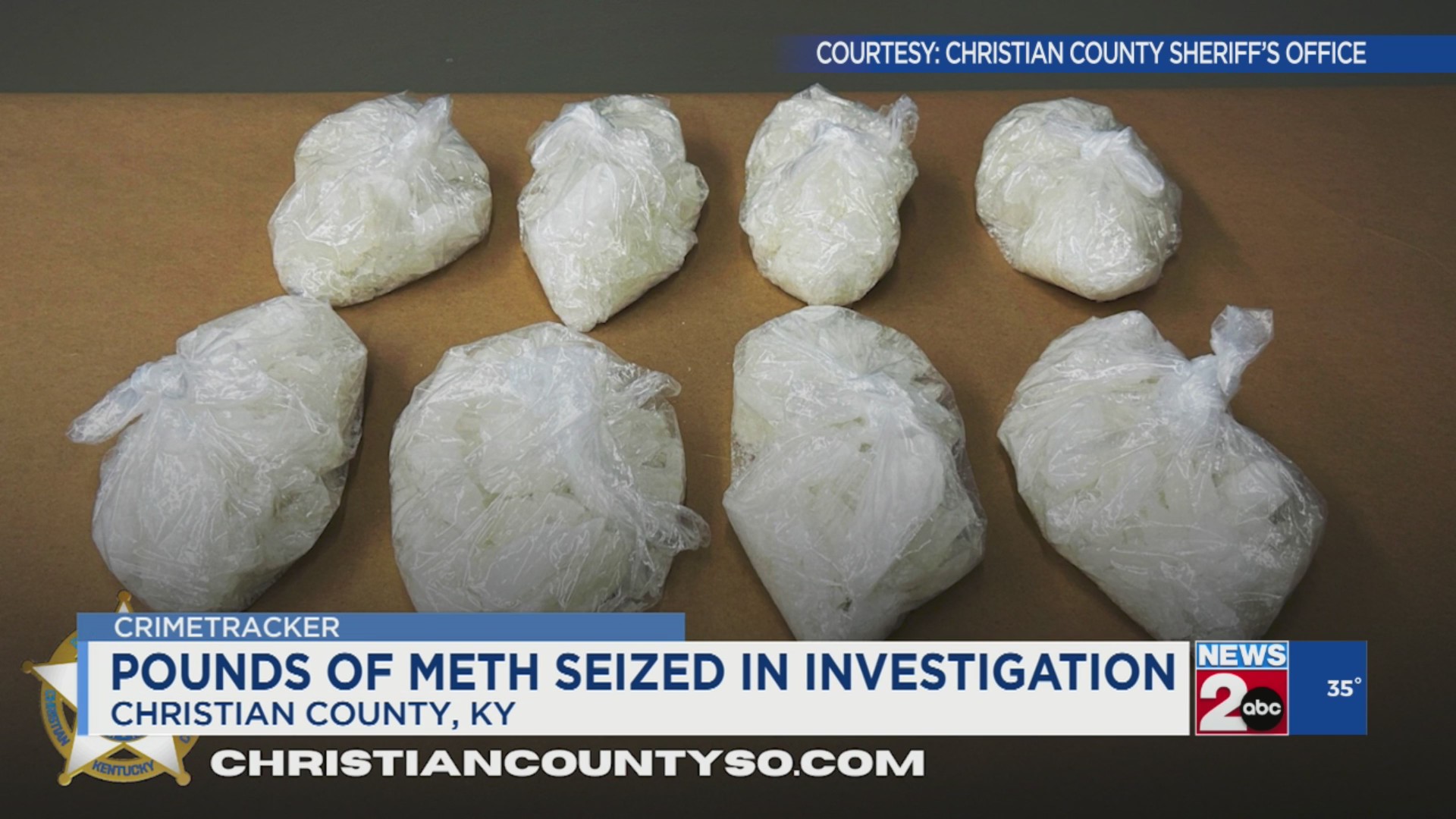 Pounds of meth seized in Christian County, KY investigation – WKRN News 2