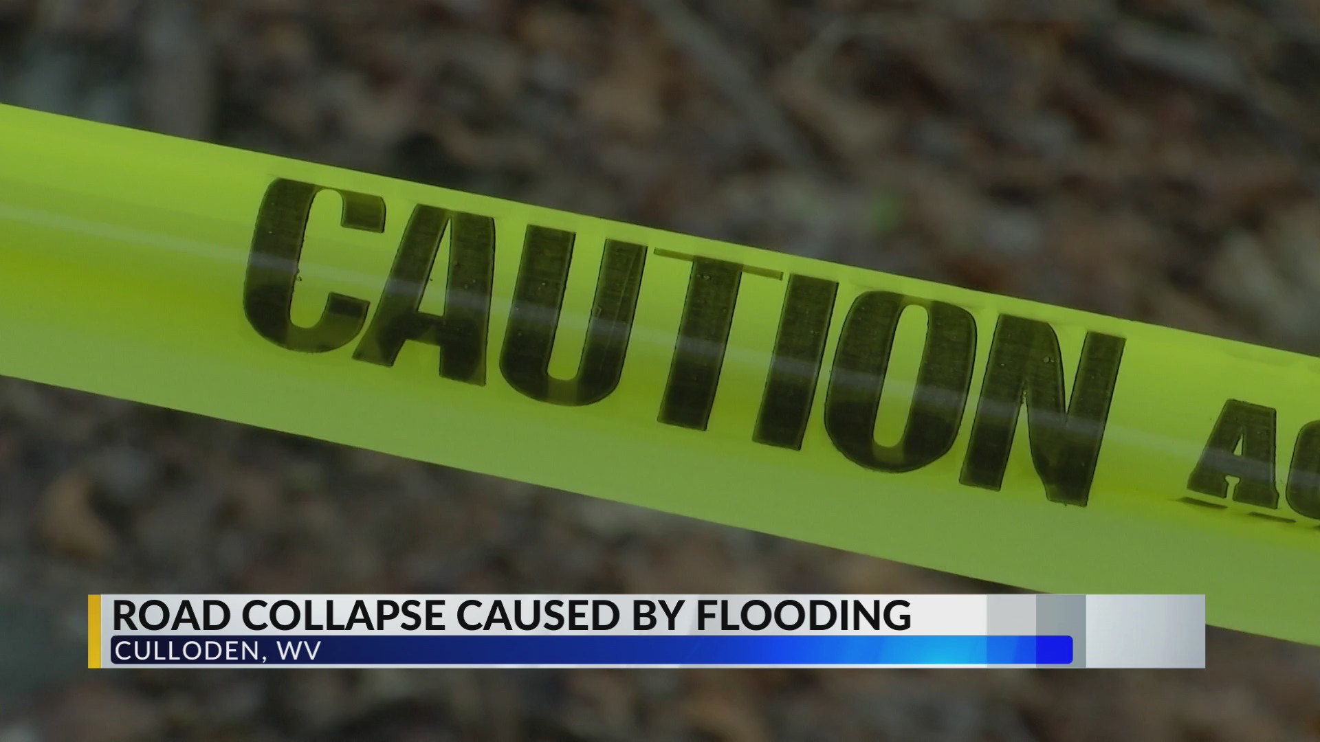 Flooding expected to affect Culloden neighborhood road collapse – WOWK ...