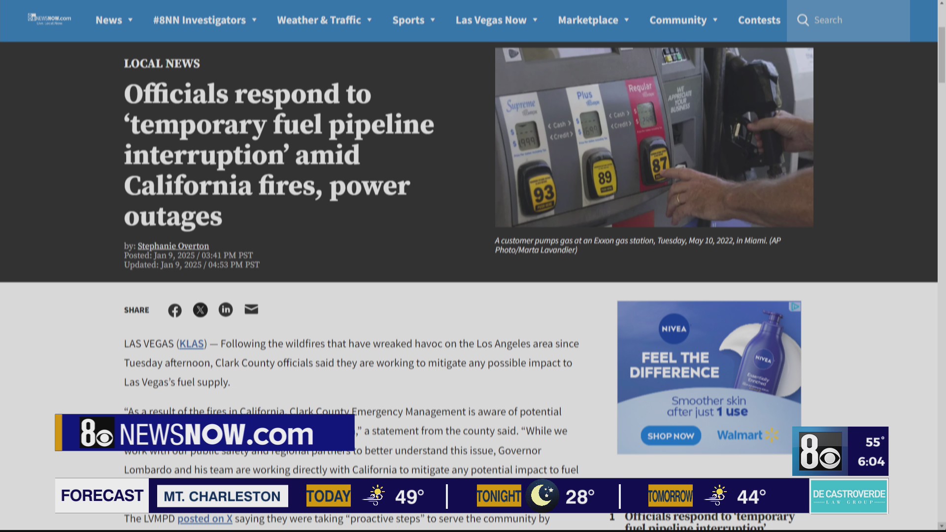 Officials respond to ‘temporary fuel pipeline interruption’ amid California fires, power outages ...