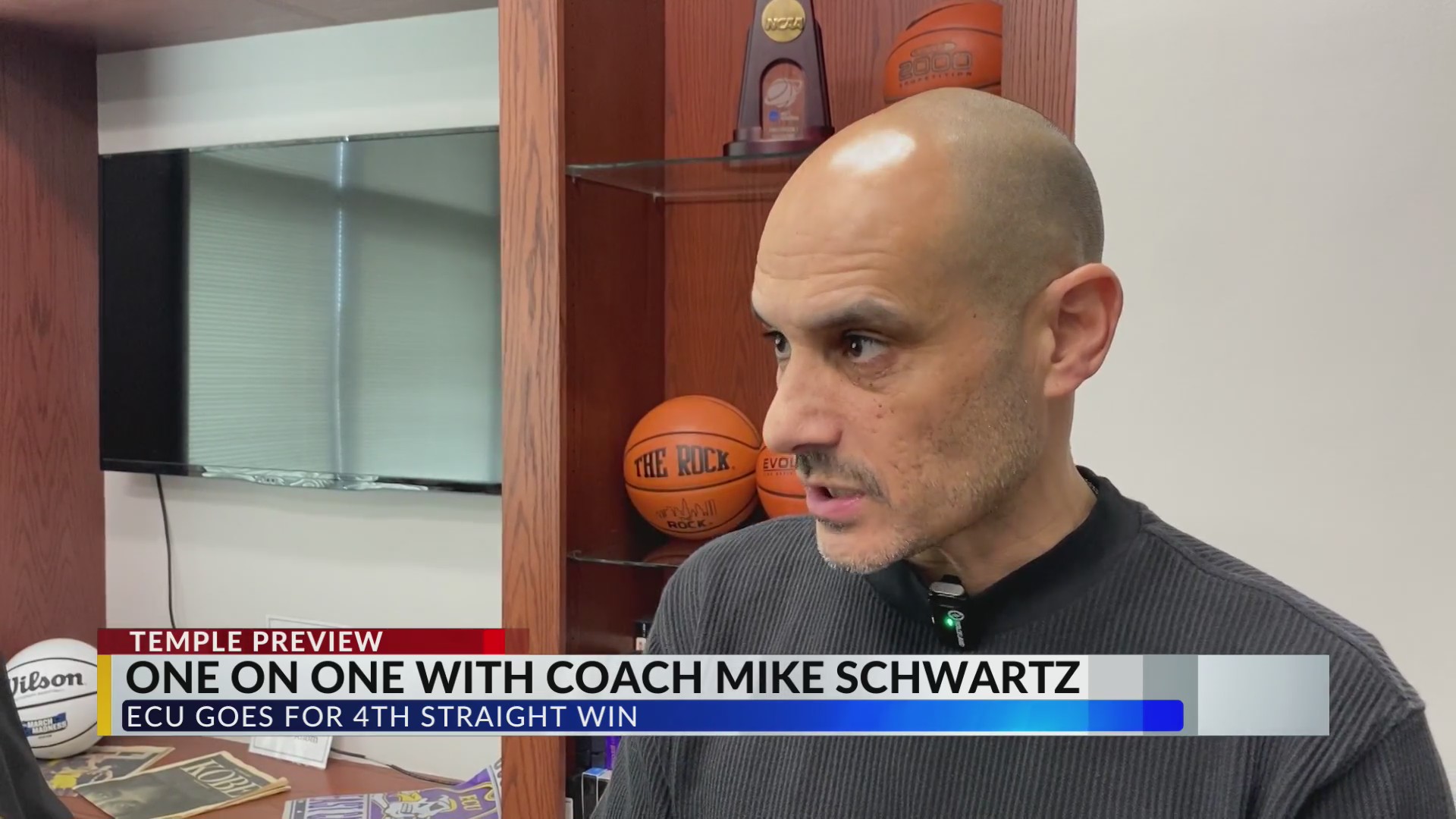 ECU men’s hoops Coach Schwartz talks gameless week, three-game hot ...