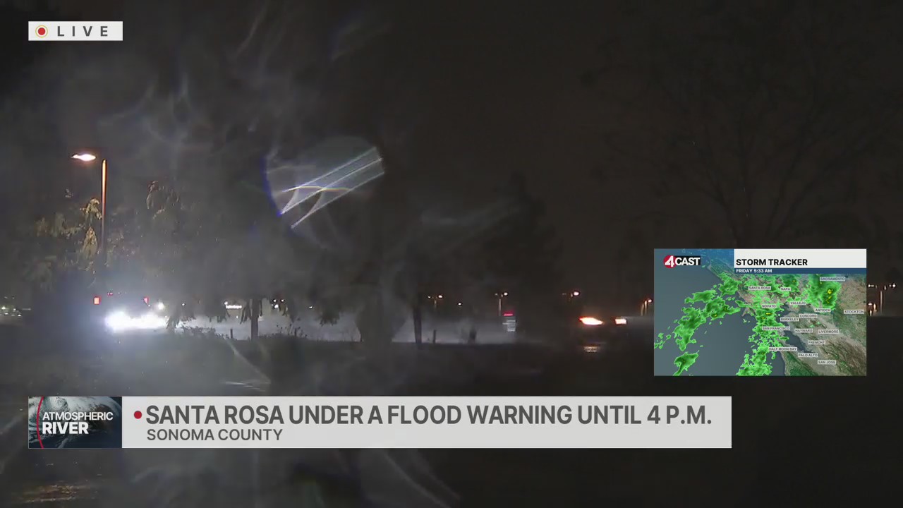 Santa Rosa under flood warning Friday – KRON4