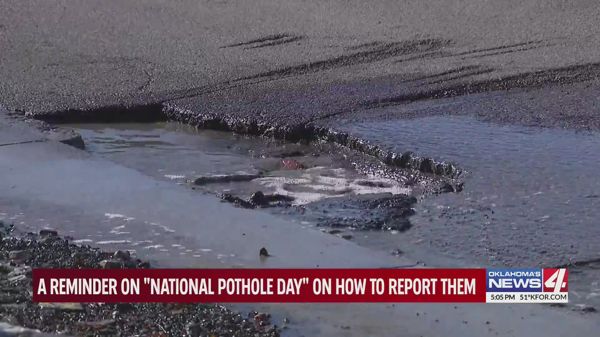 A reminder on “National Pothole Day” on how to report them – KFOR.com ...