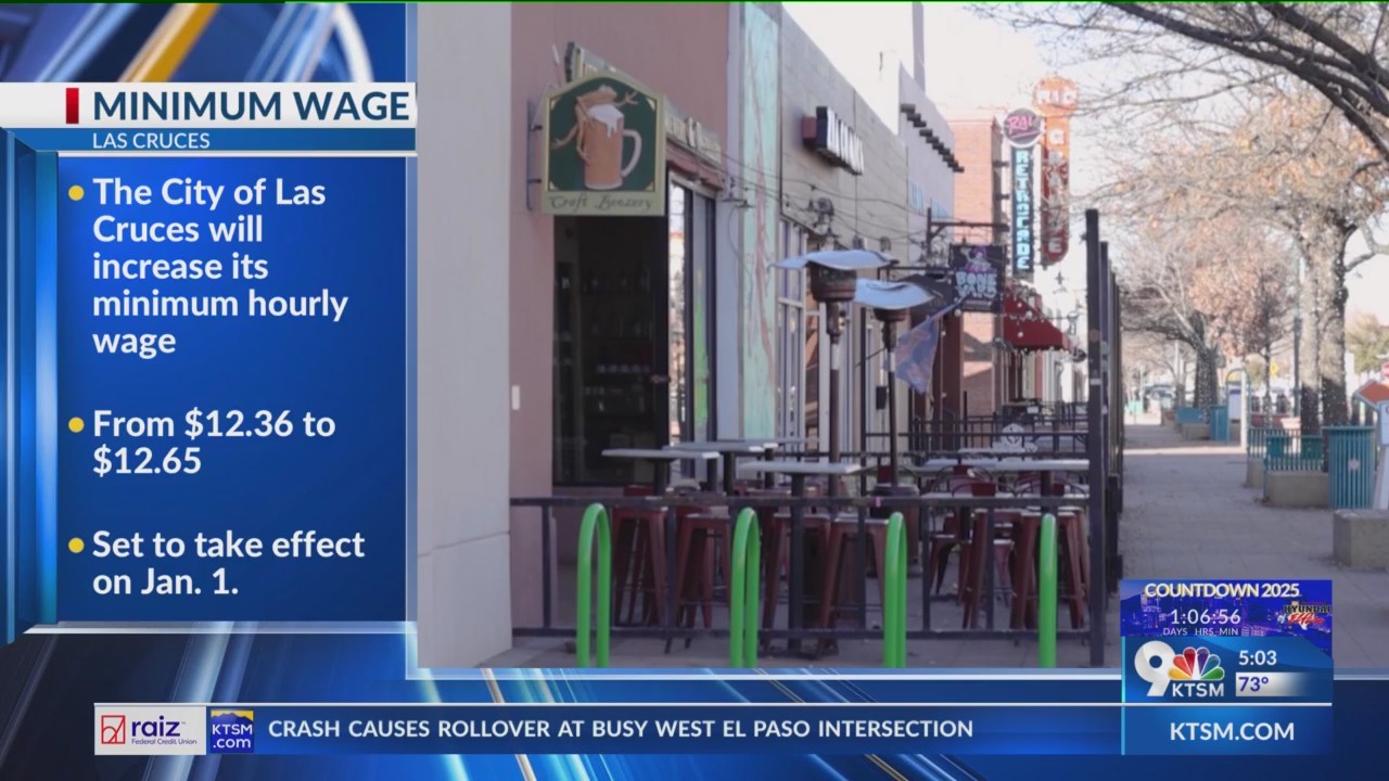City of Las Cruces to increase minimum wage on Jan. 1 – KTSM 9 News