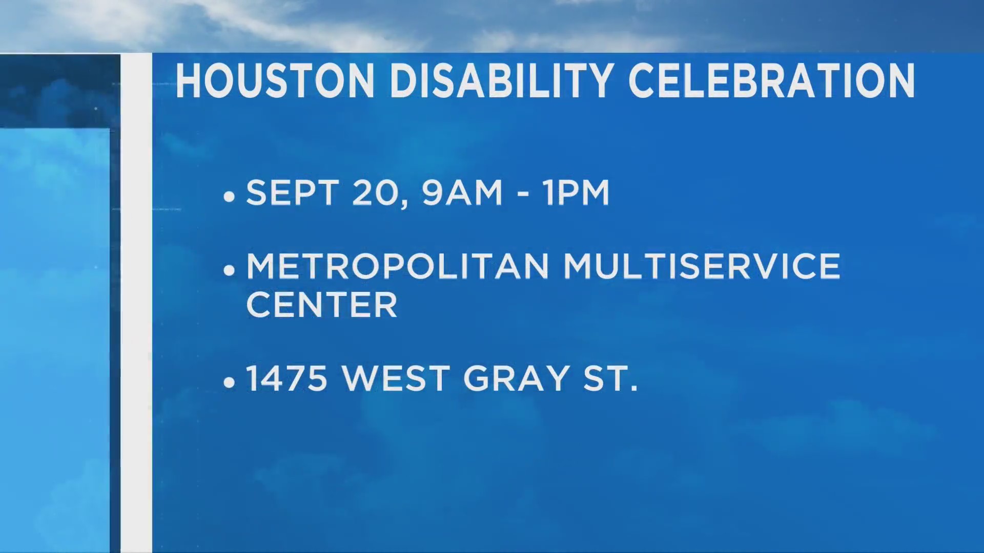 Houston Happens – Houston Disability Celebration is Sept. 20 | CW39 HOUSTON – CW39 Houston
