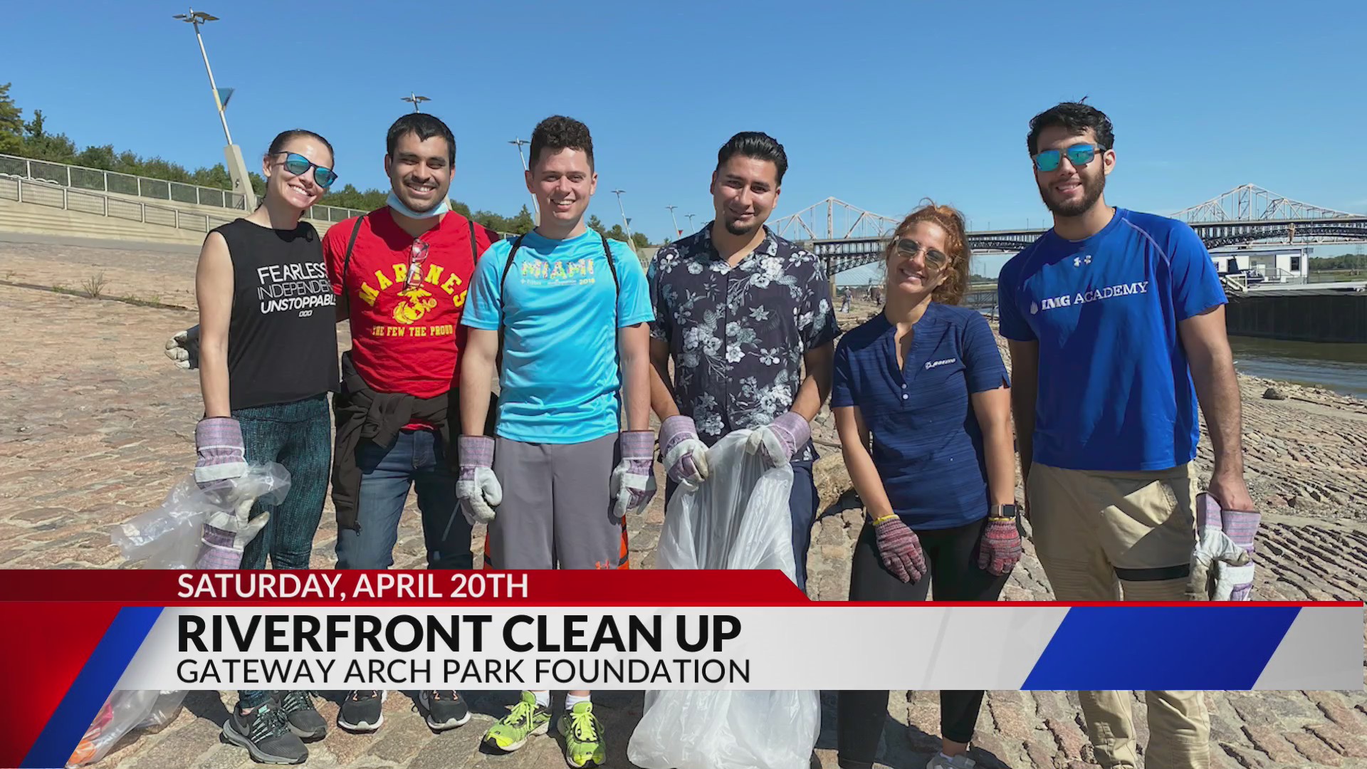 Riverfront clean up at the Gateway Arch – FOX 2