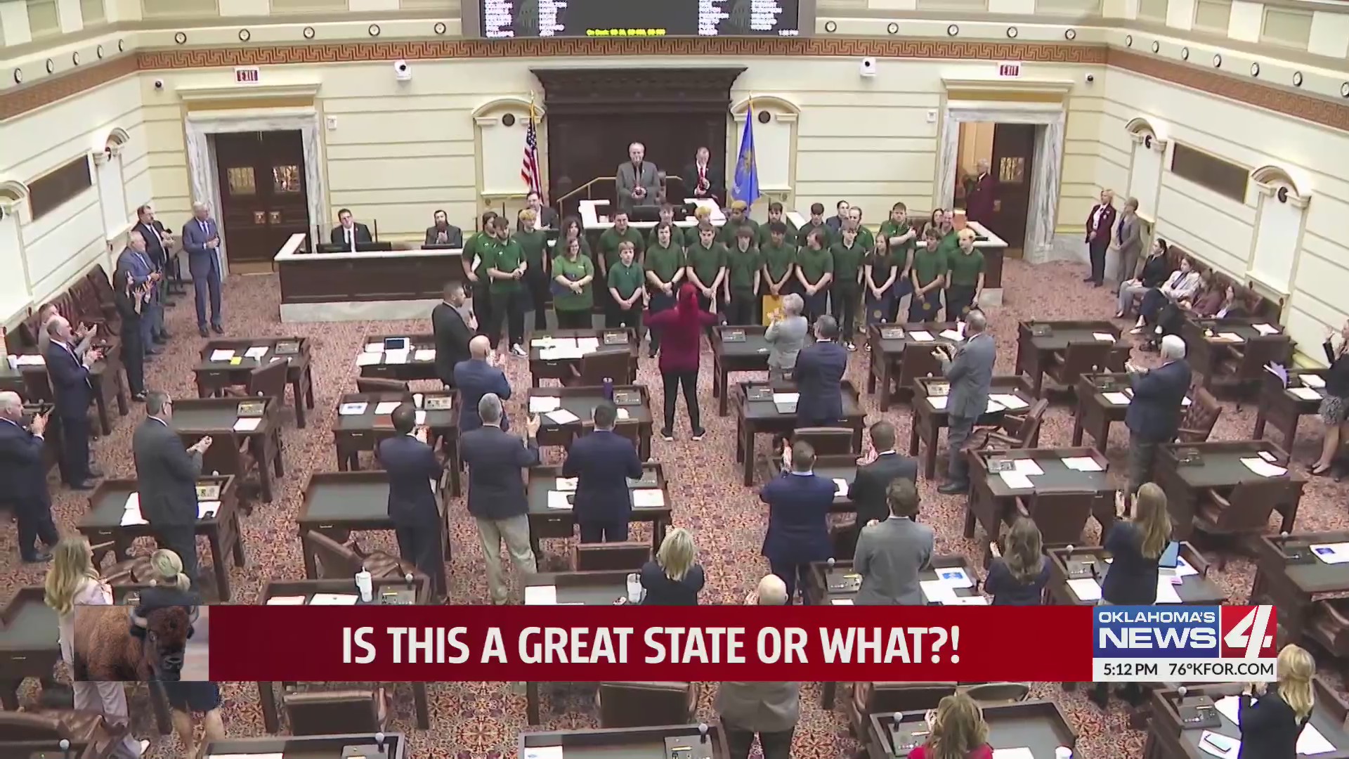 The OSD Bison football team gets its due at the State Capitol – KFOR ...