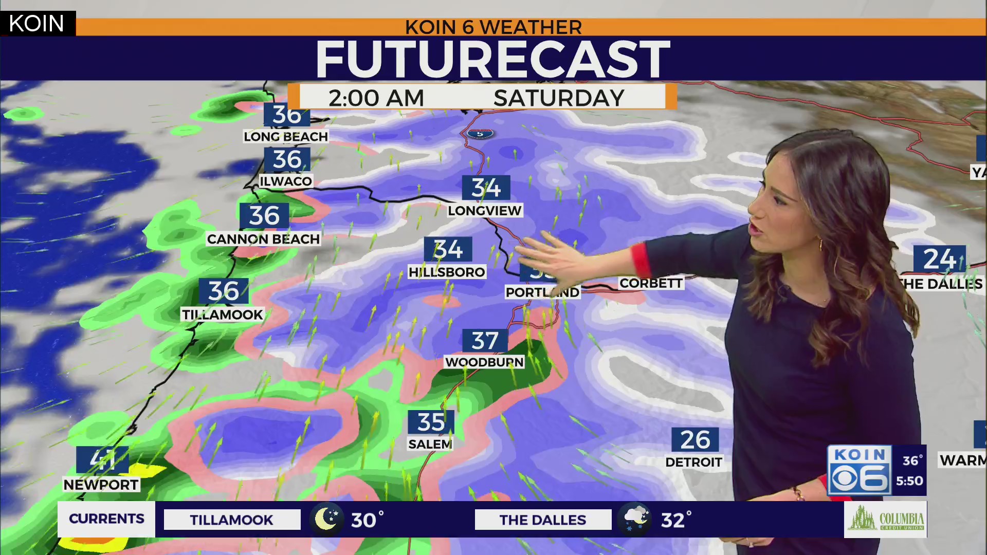Portland Forecast: Snow for some returns to the region Saturday – KOIN.com