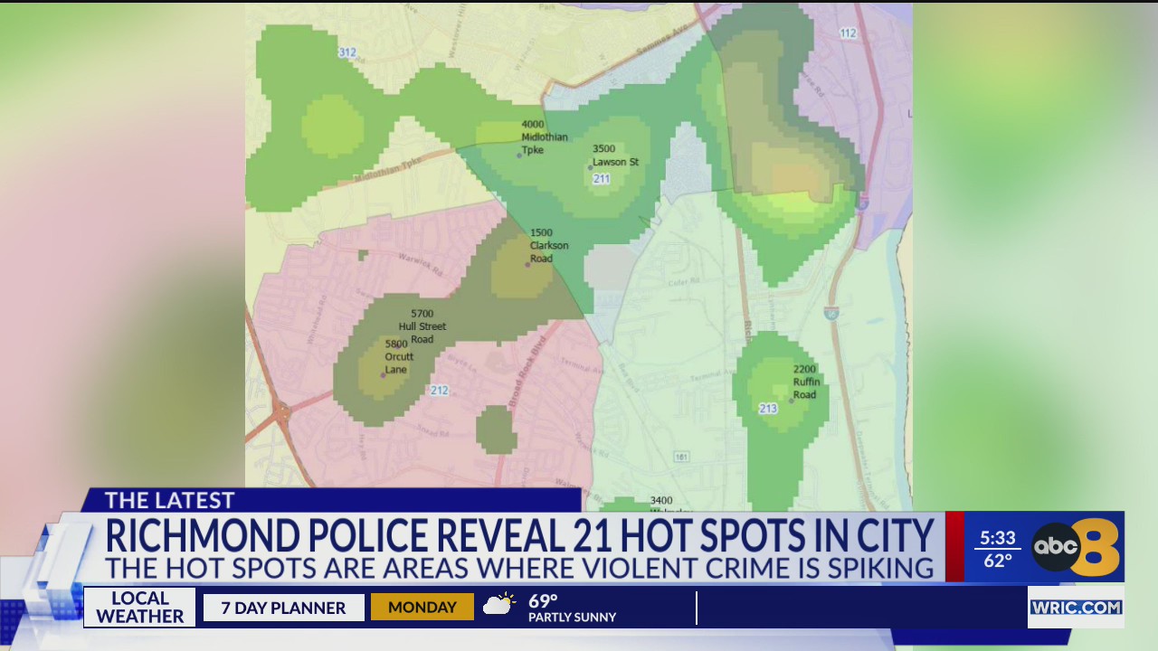 Richmond leaders highlight ‘hot spots’ for gun violence across city ...