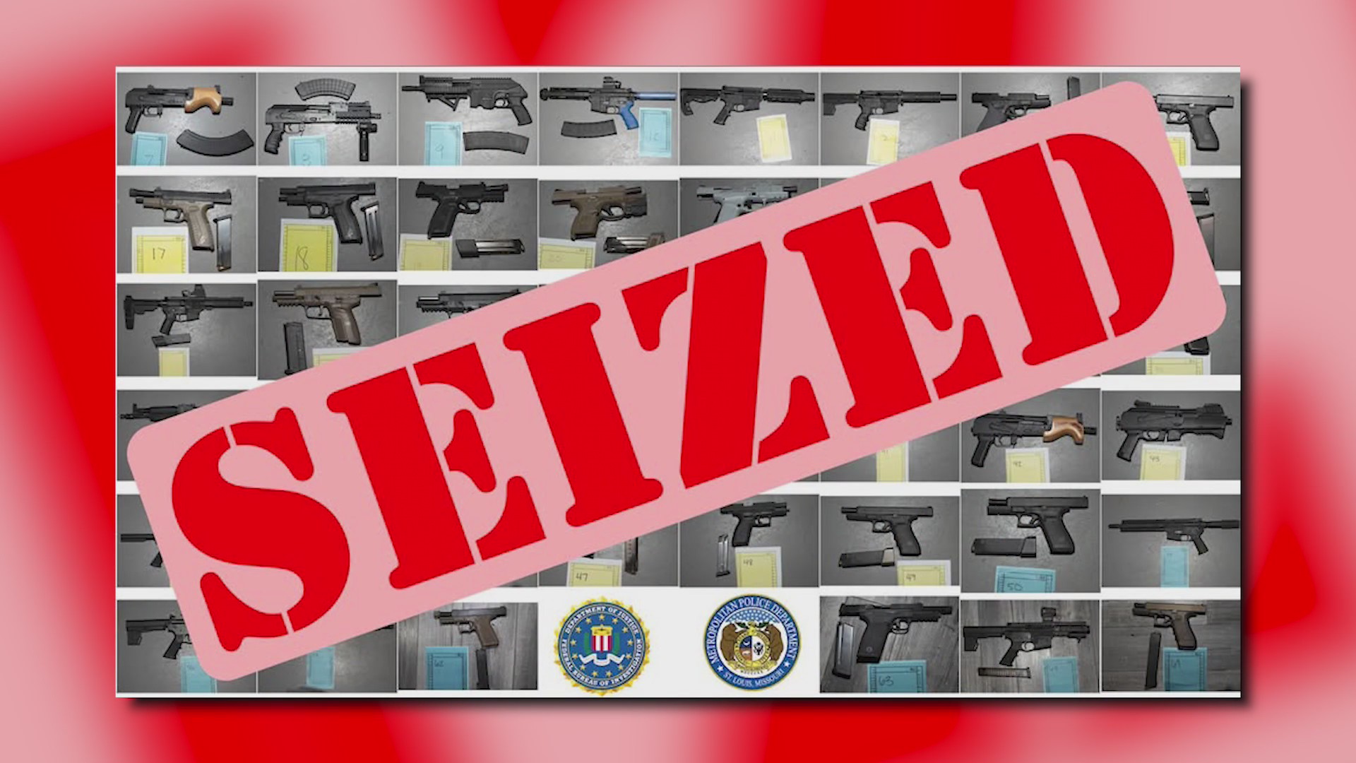 SLMPD, FBI seize over 60 guns across STL – FOX 2