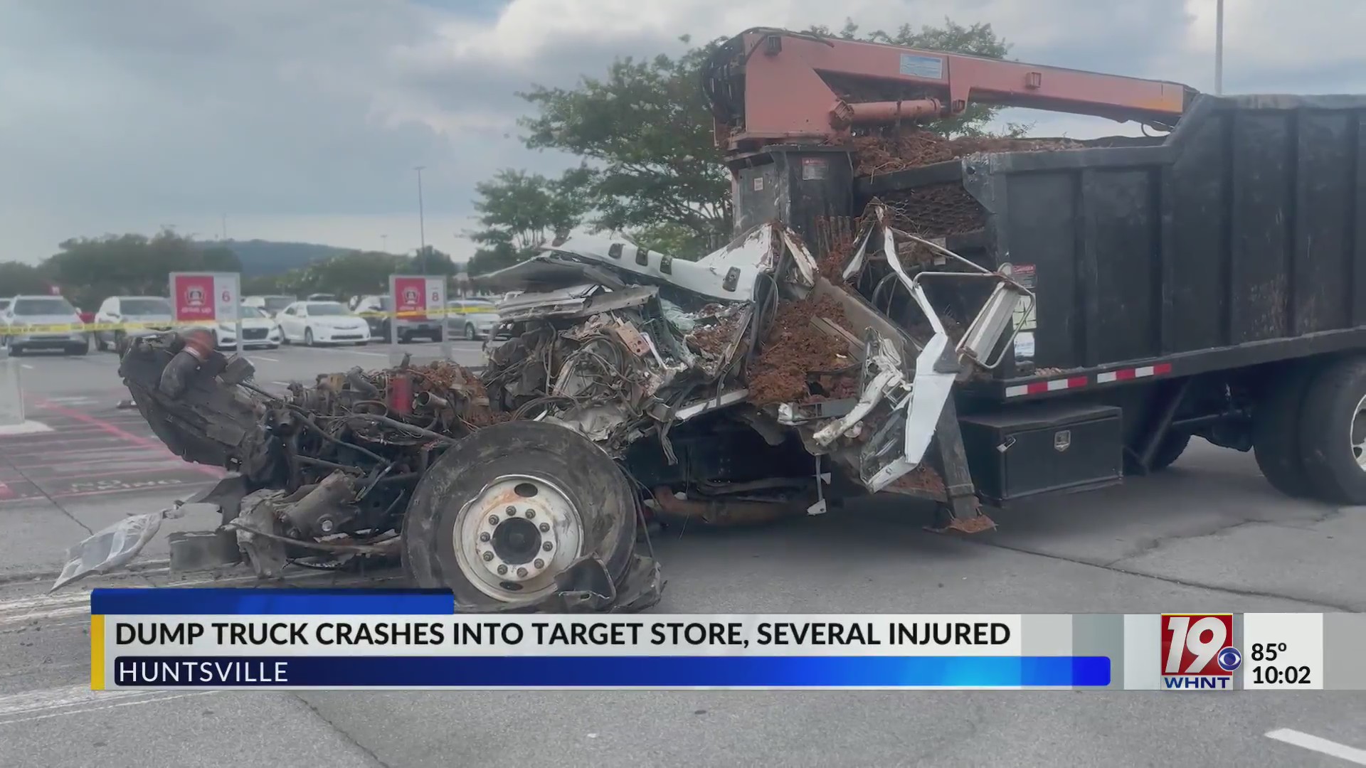 Crews Tow Dump Truck From South Huntsville Target, Driver Removed ...