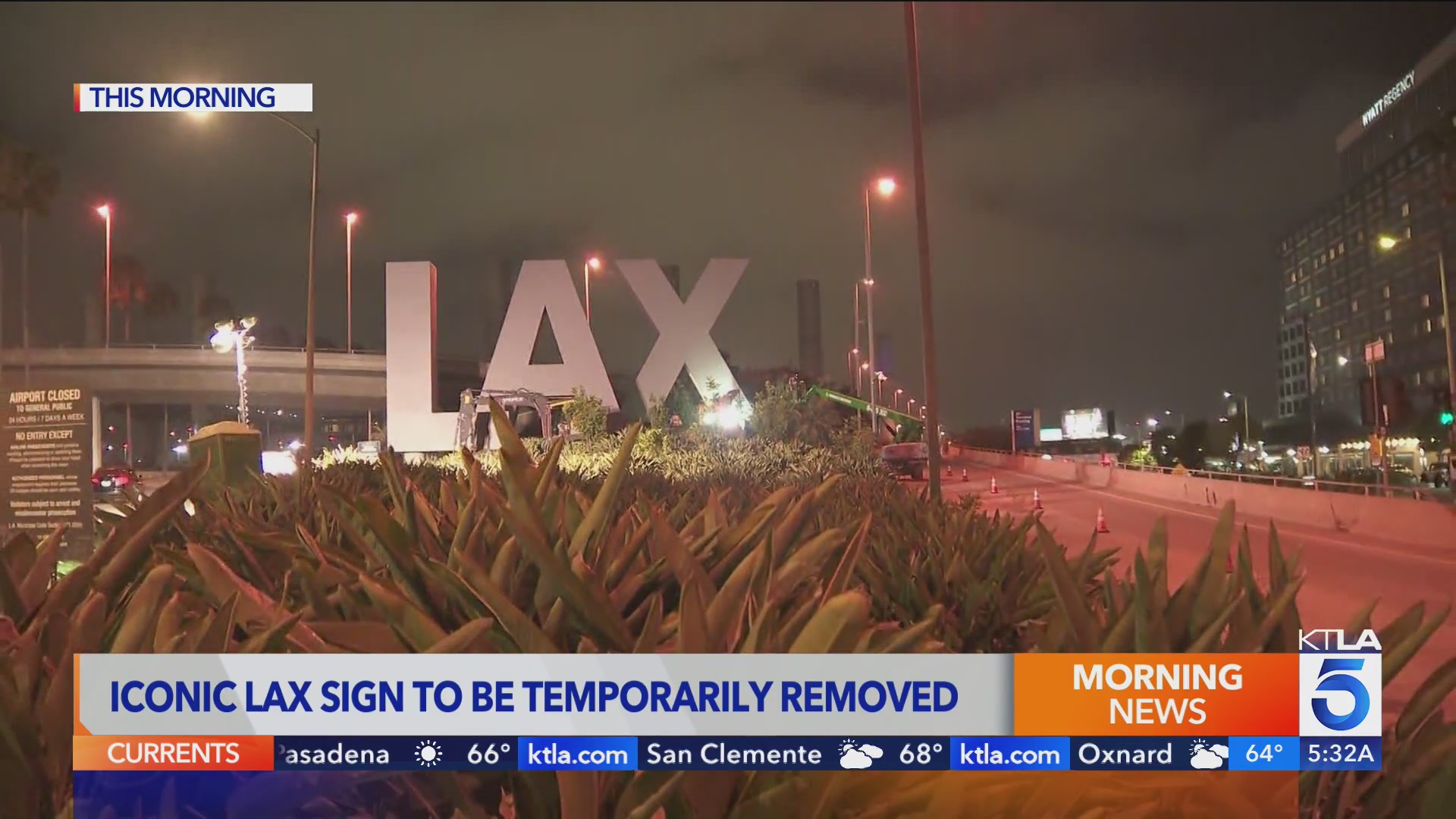Iconic LAX sign is being taken down: Here’s why – KTLA