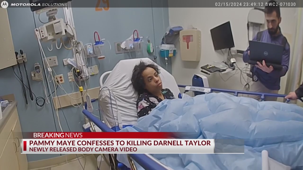 Pammy Maye confesses to killing Darnell Taylor on Ohio police body ...