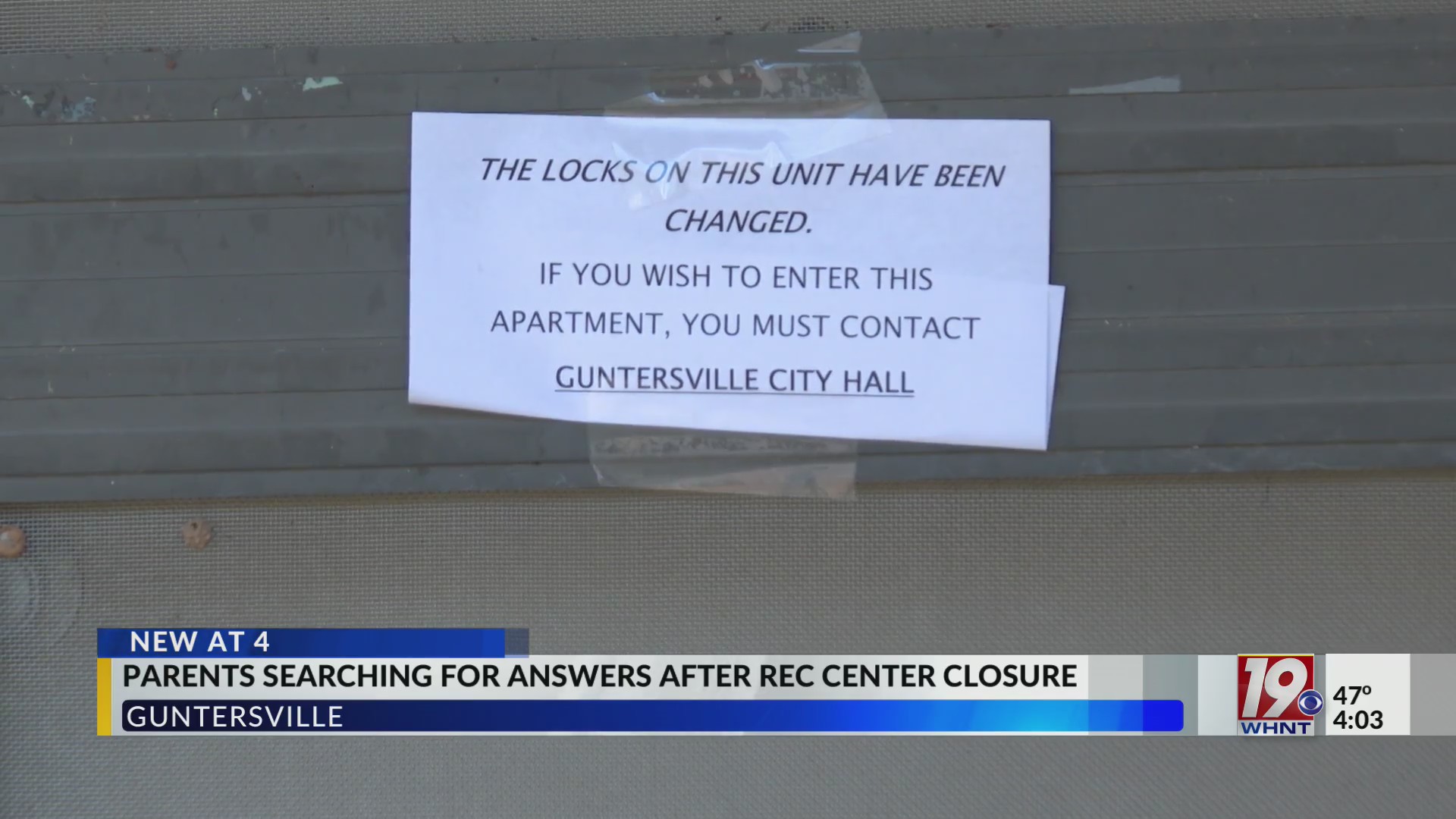Parents Searching For Answers After Rec Center Closure | January 14, 2025 | News 19 at 4 p.m ...