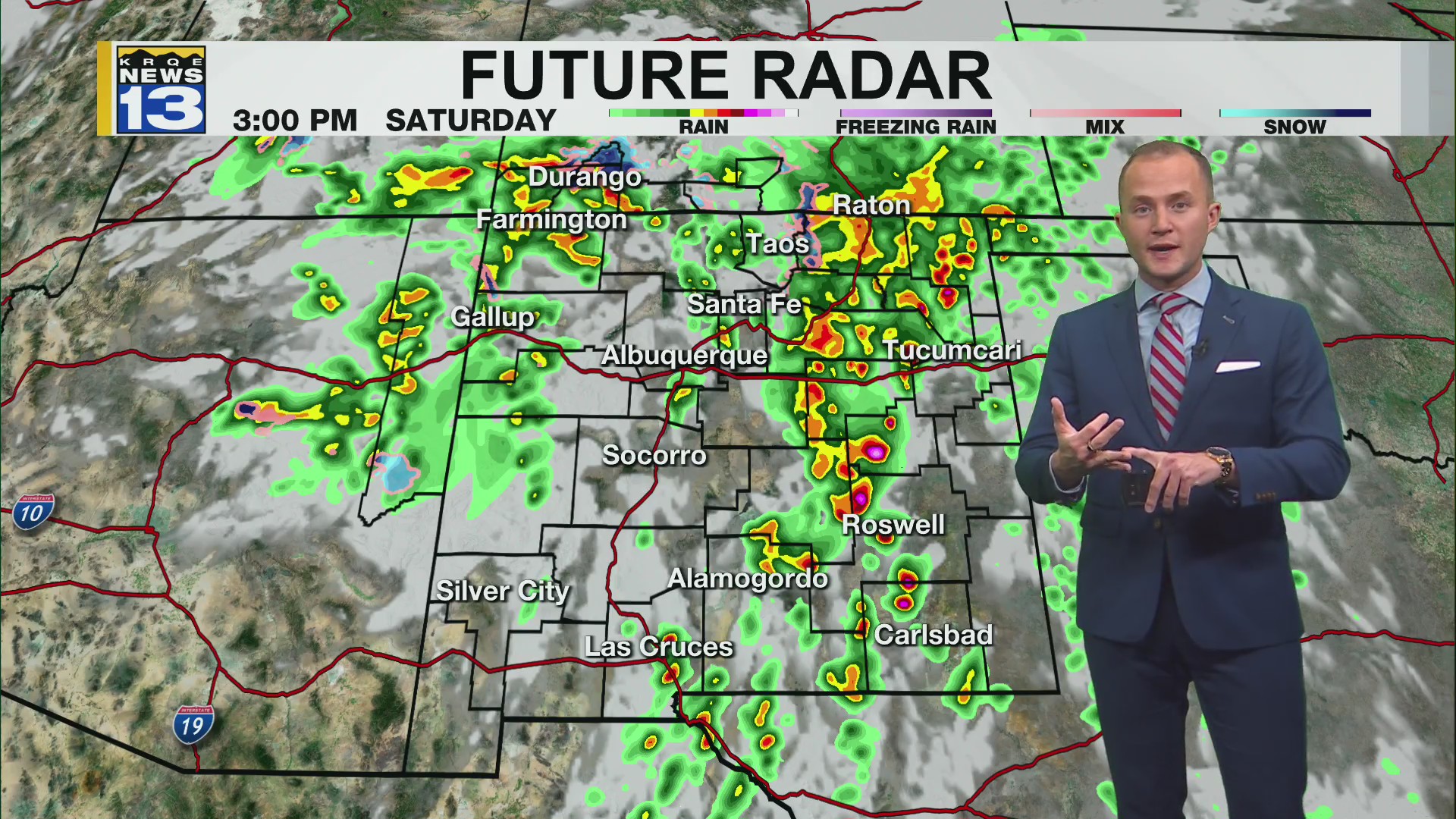 Storm bringing rain, snow moves through New Mexico this weekend – KRQE ...