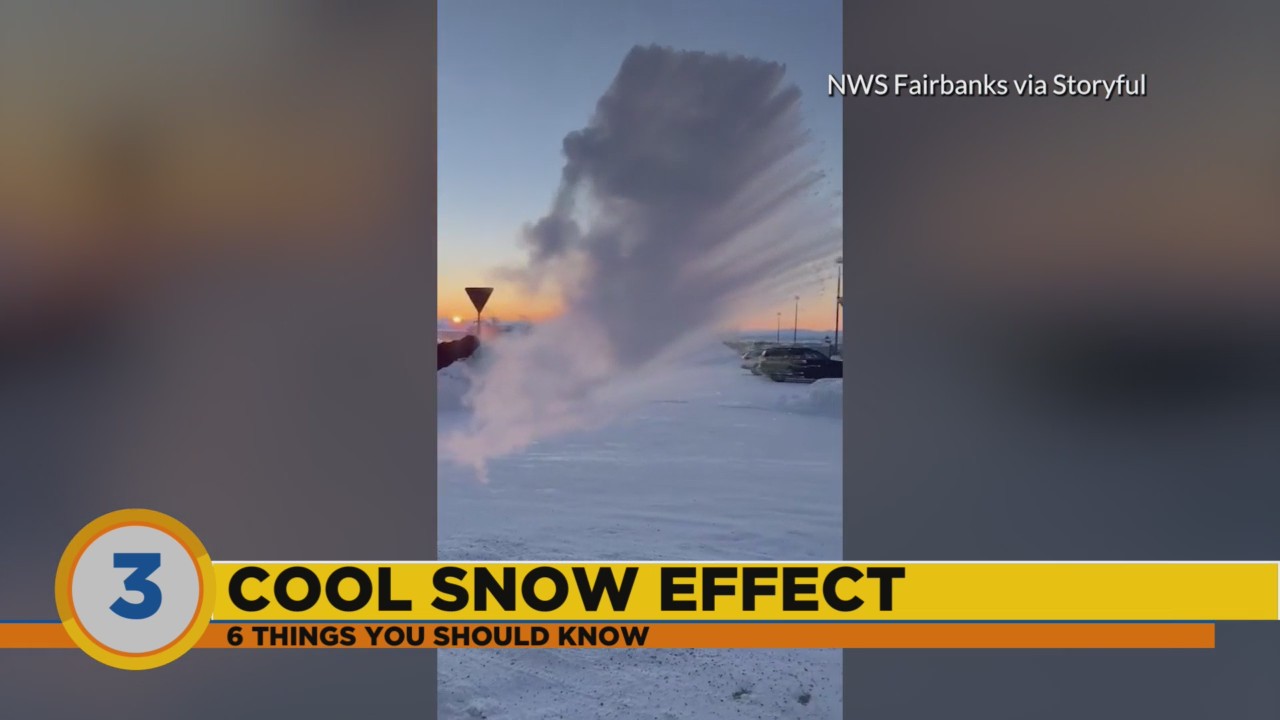 Cool snow effect in freezing temps with boiling water – KTALnews.com