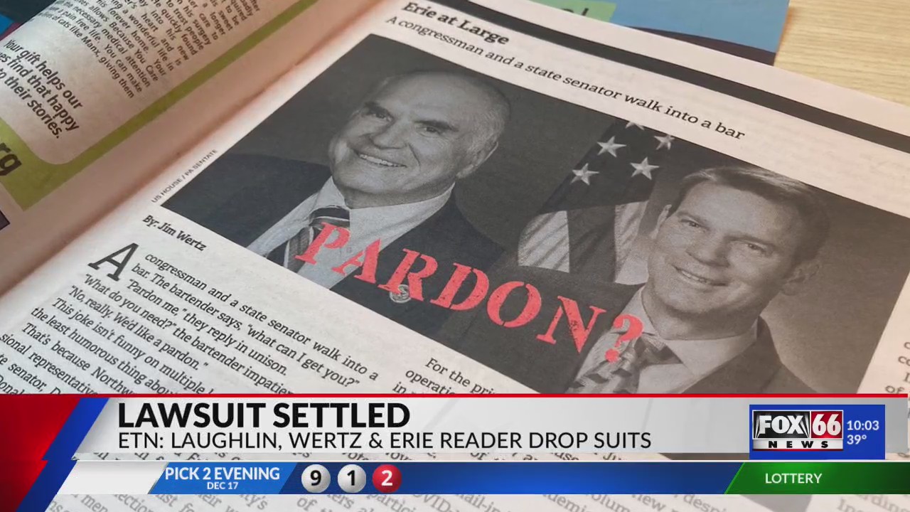 Lawsuit settled between Sen. Dan Laughlin, Erie Reader – WJET/WFXP ...